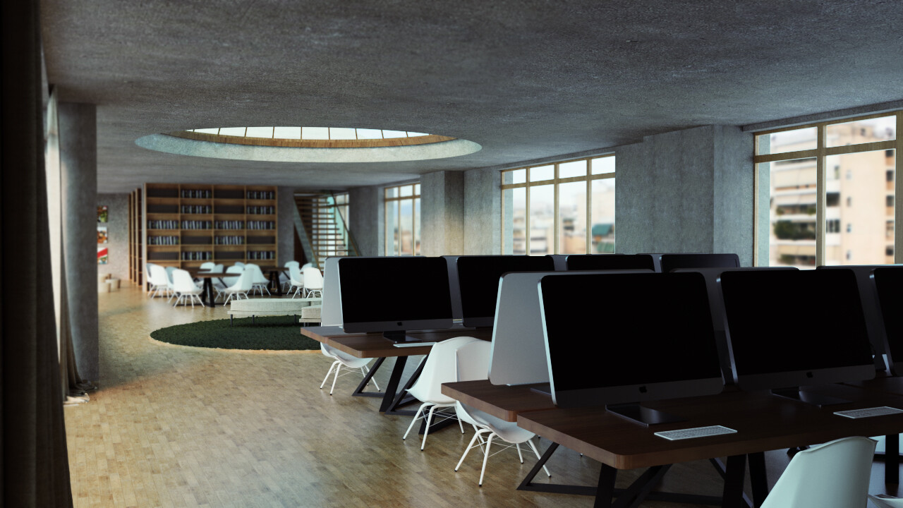 ArtStation - School Library