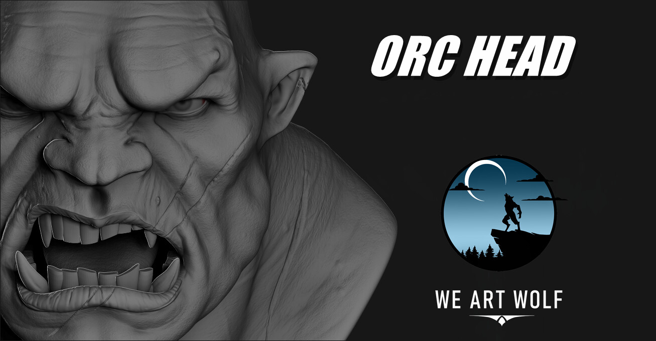 ArtStation - Orc Character Head Sculpt