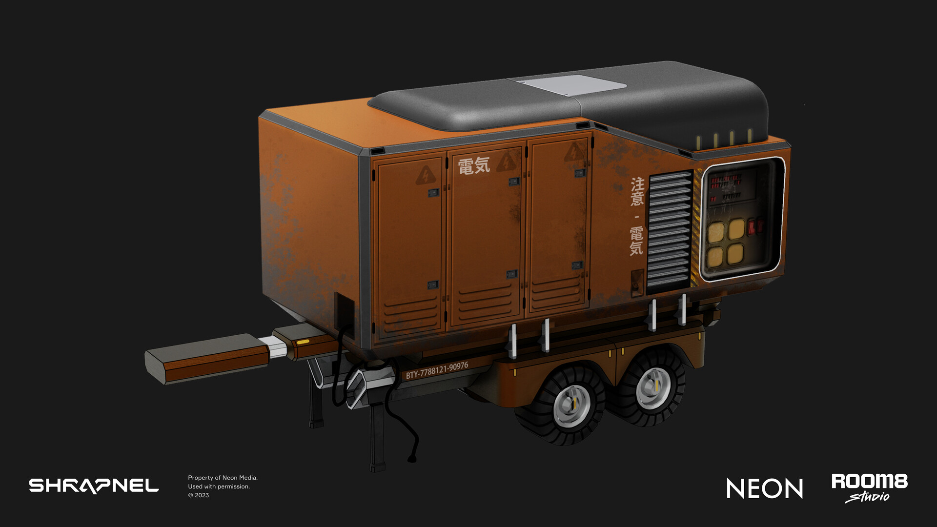 Room 8 Studio - Portfolio - Architectural parts and medium size props (Shrapnel)