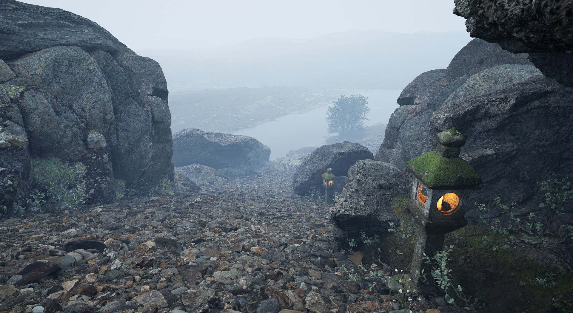 ArtStation - Foggy bog