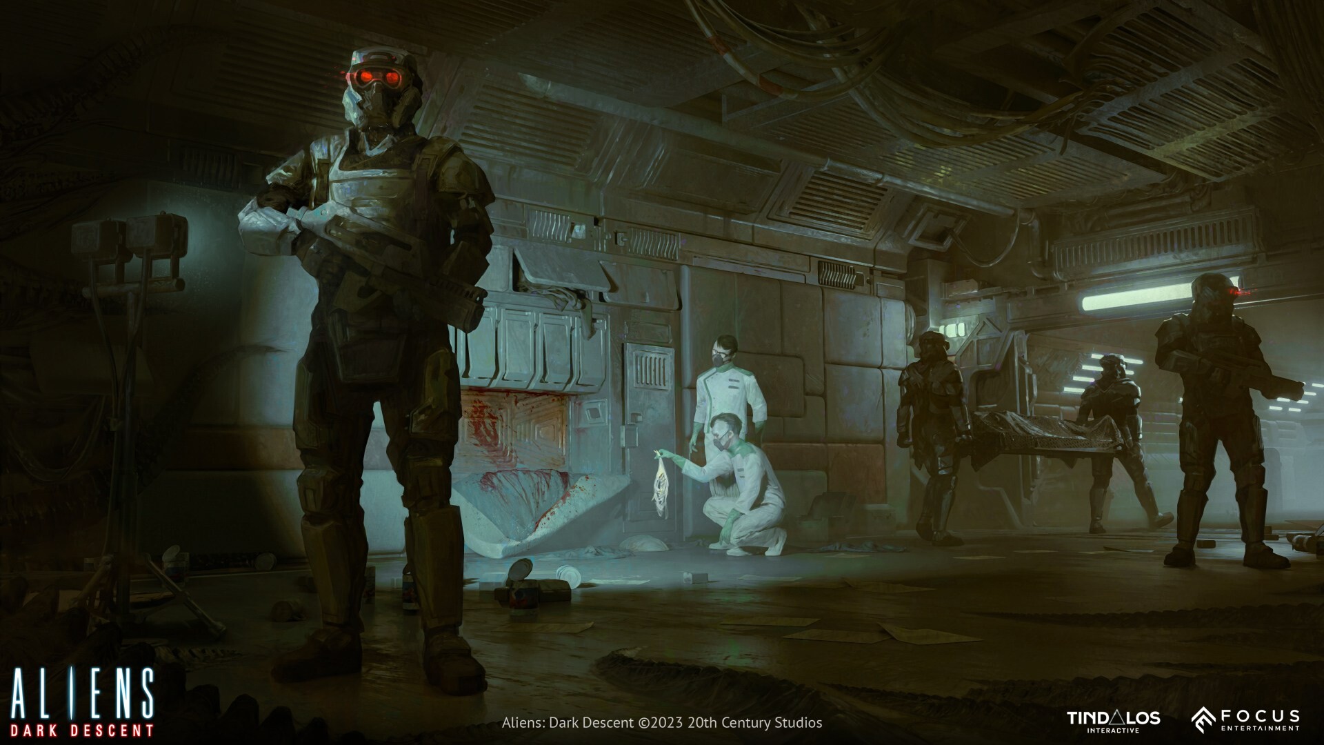 Sergey Kritskiy - Aliens: Dark Descent. Key Arts