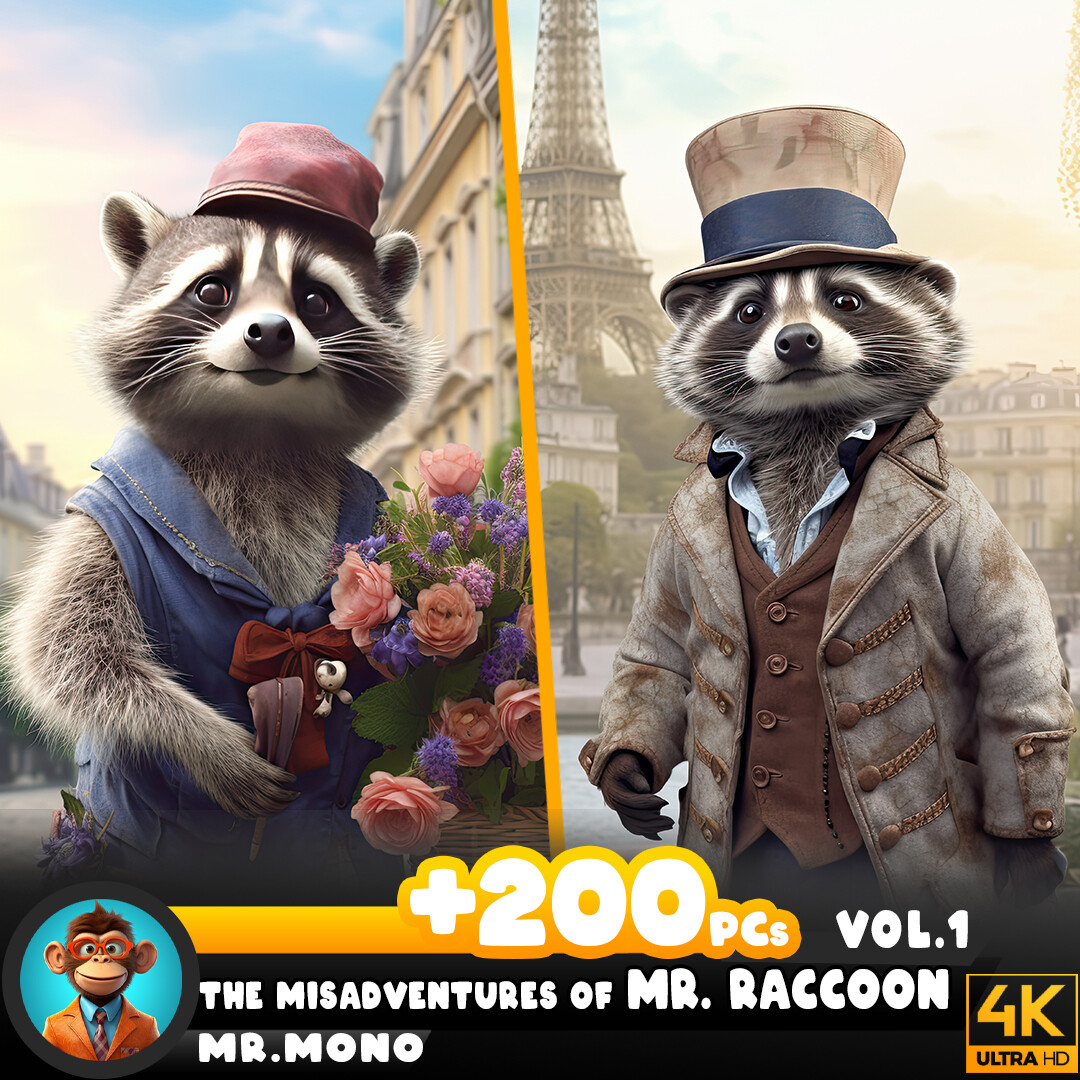 ArtStation - The Misadventures of Mr. Raccoon Vol.1 | Reference Images