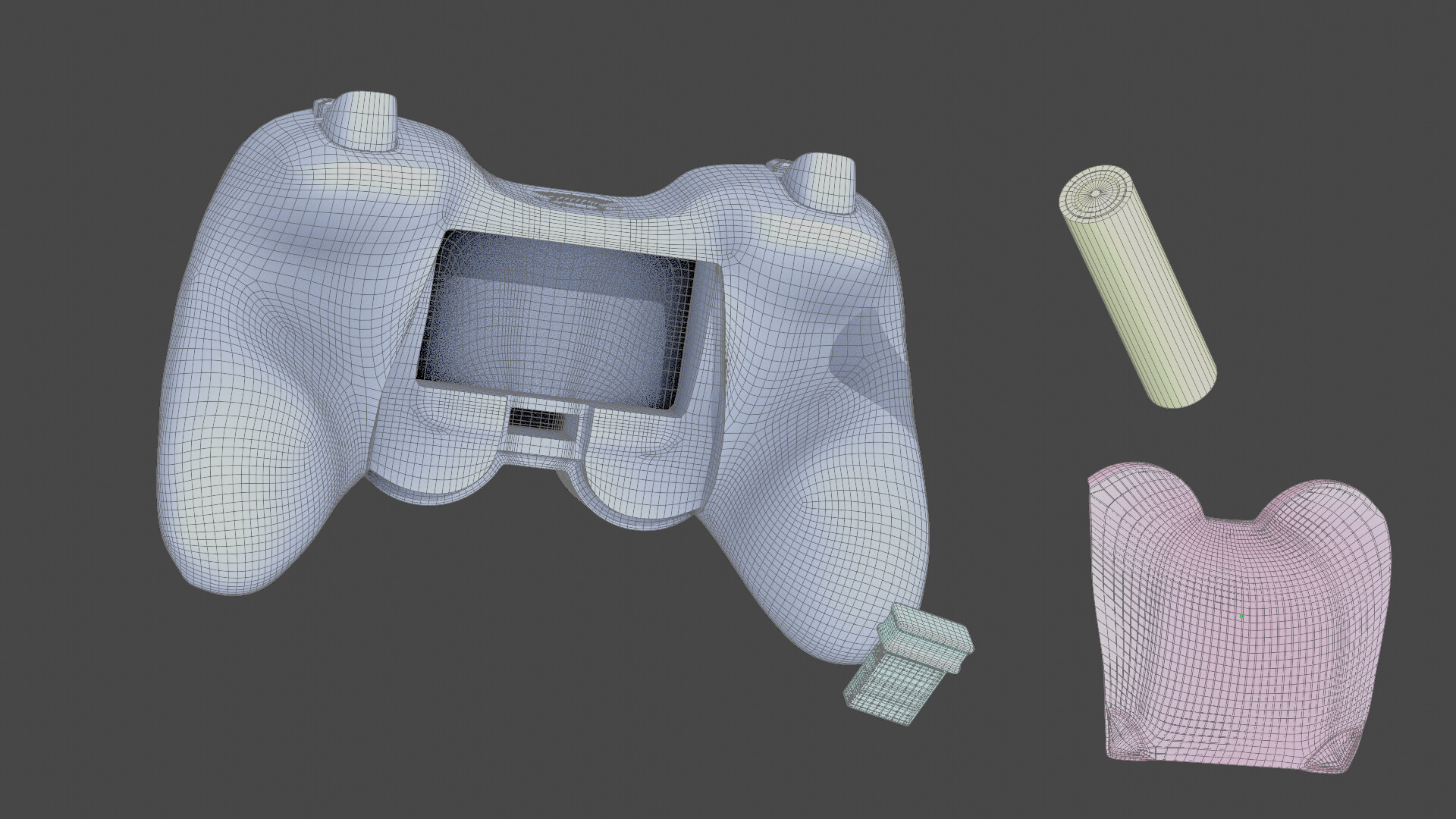 Among Models - Wireless Gamepad F710 With textures variations Low-poly 3D model