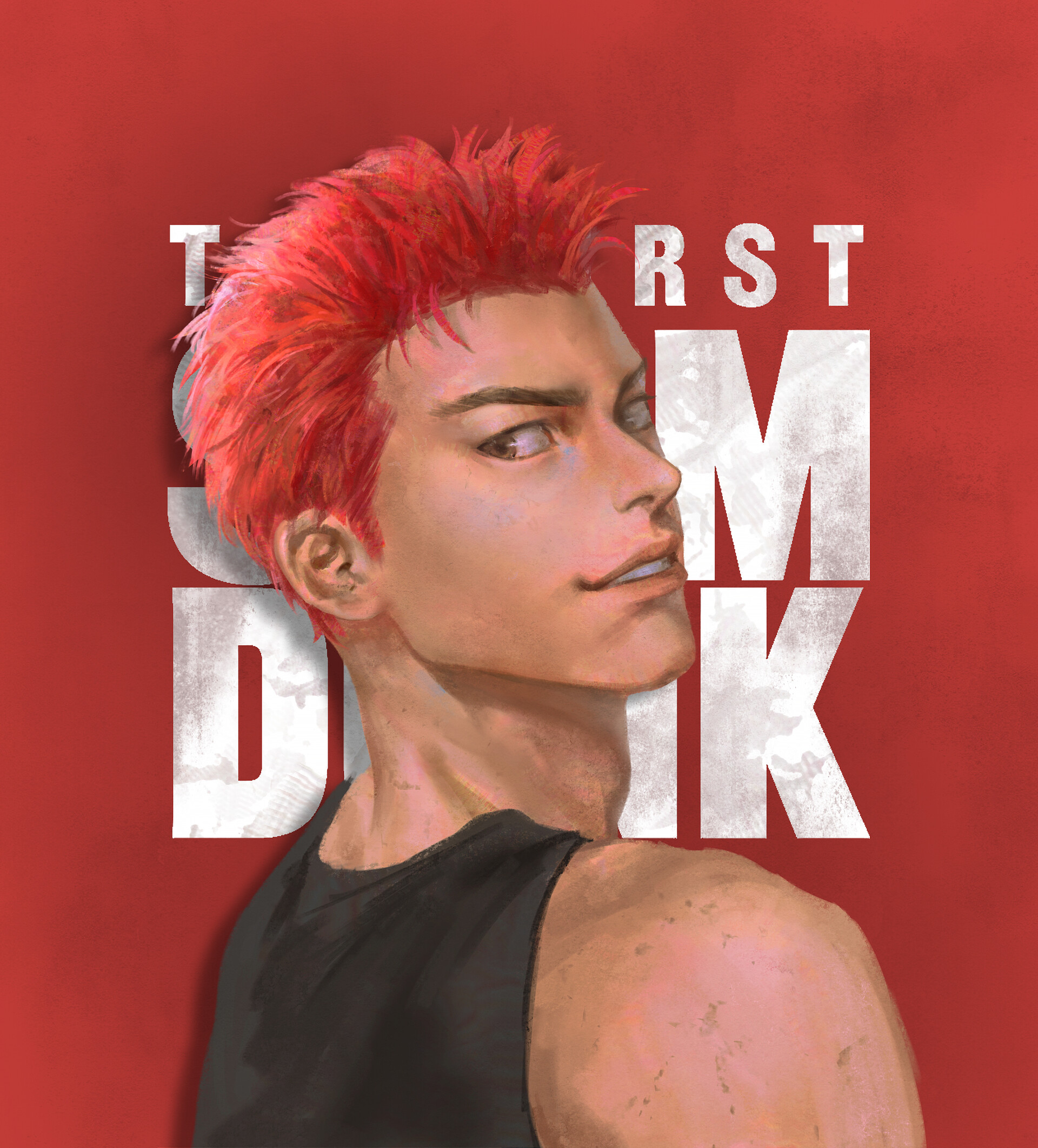 ArtStation - SLAM DUNK | Hanamichi Sakuragi | Because I'm a genius