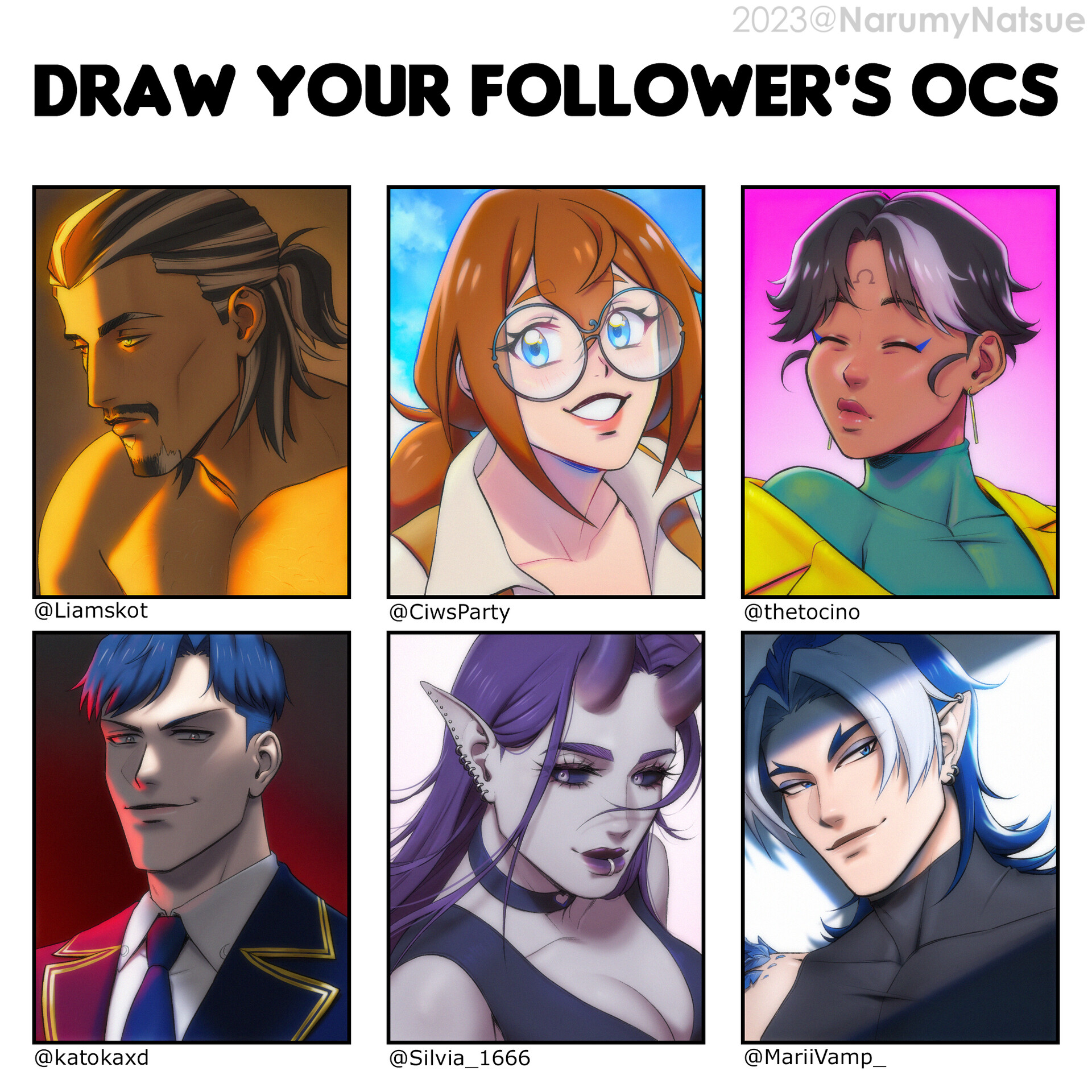 ArtStation - "Draw yous follower's OCs"