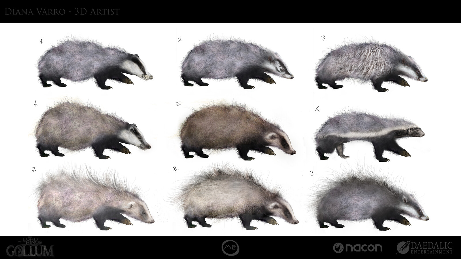 Diana Varro - Badger - The Lord of the Rings: Gollum