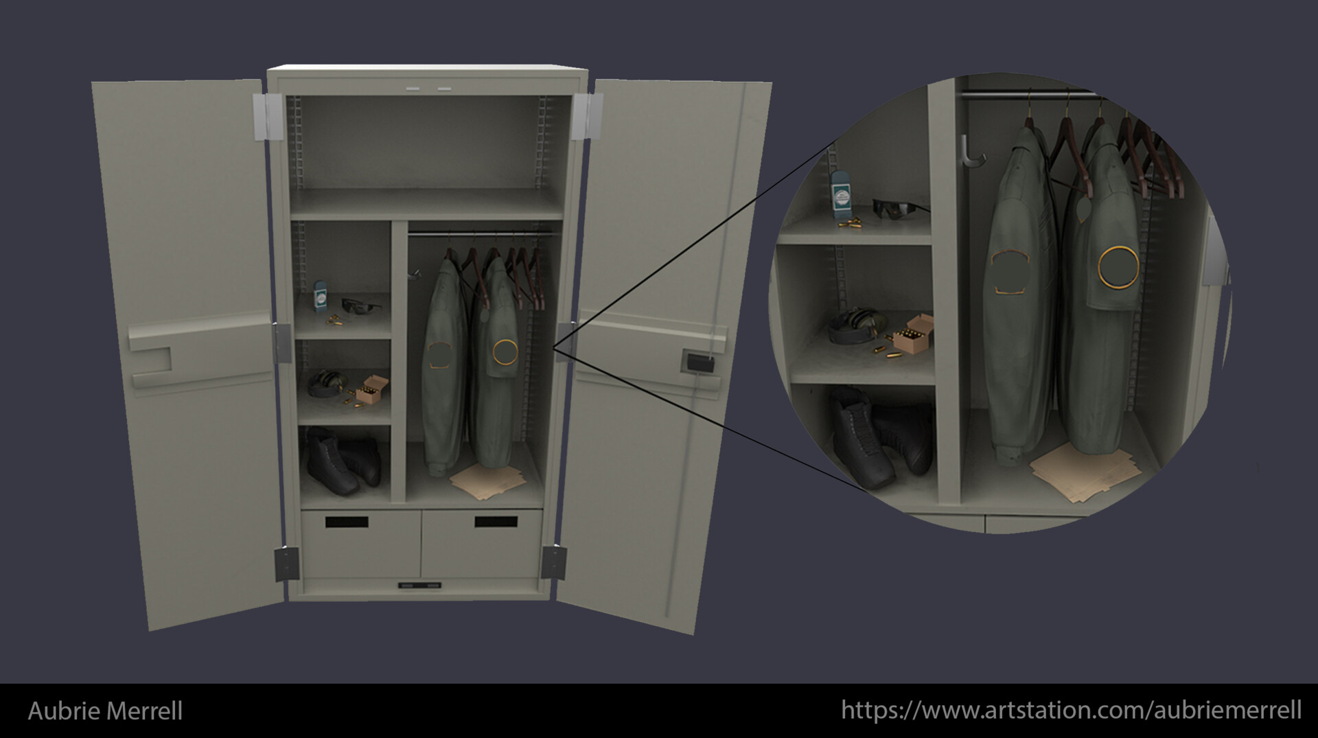 ArtStation - Officer Locker