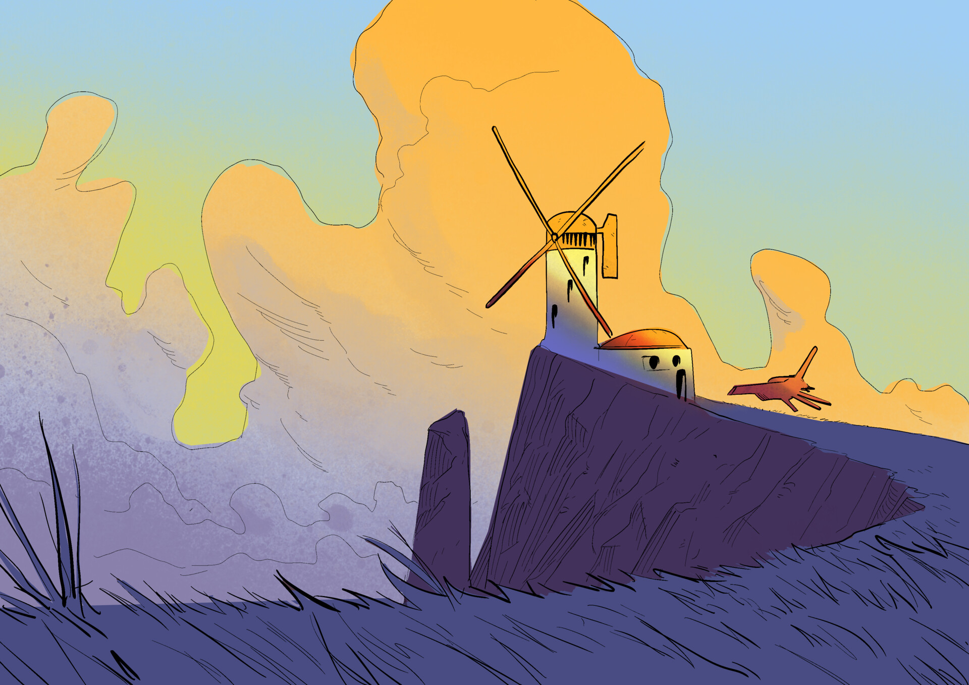 Color Study #1 by Arnau Alarcón : r/ImaginarySkyscapes