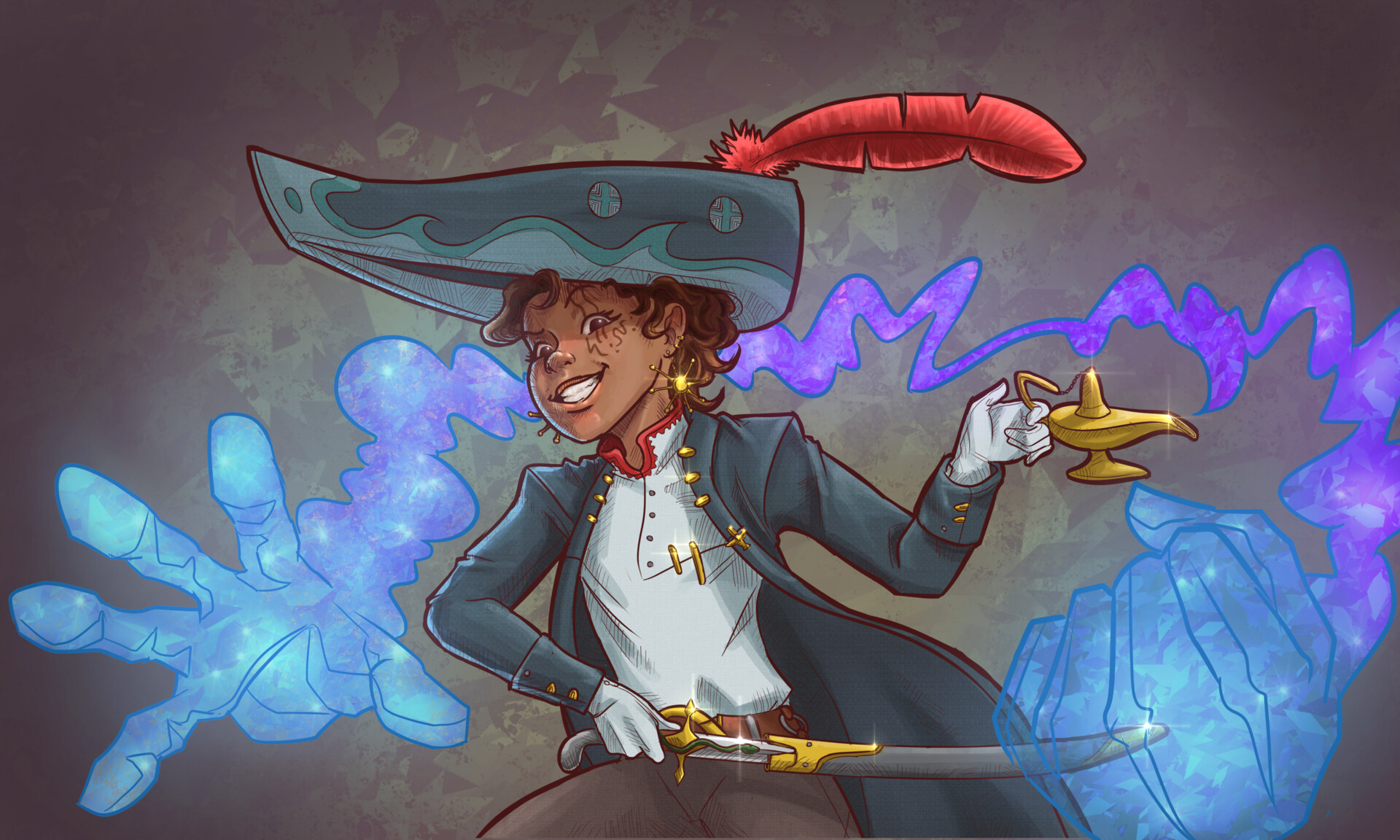 ArtStation - Eirene, genie warlock