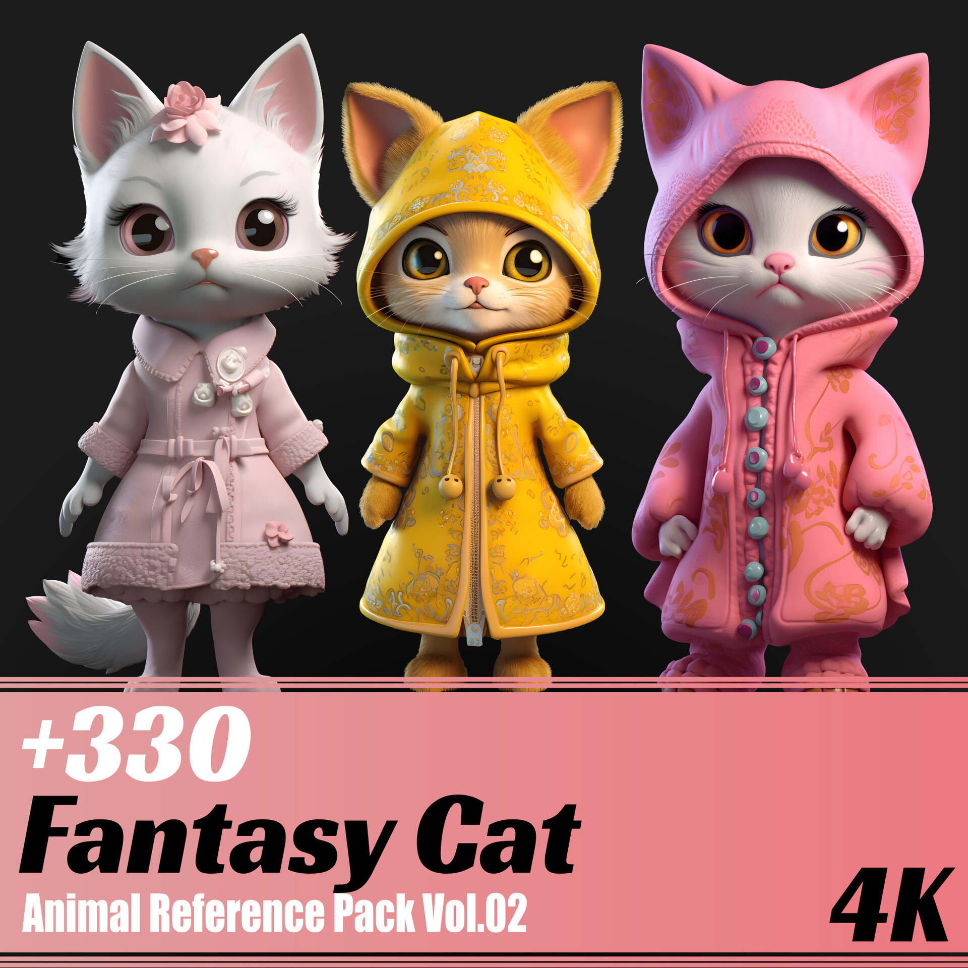 ArtStation - +330 Fantasy Cat | 4K | Animal Reference Pack Vol.02