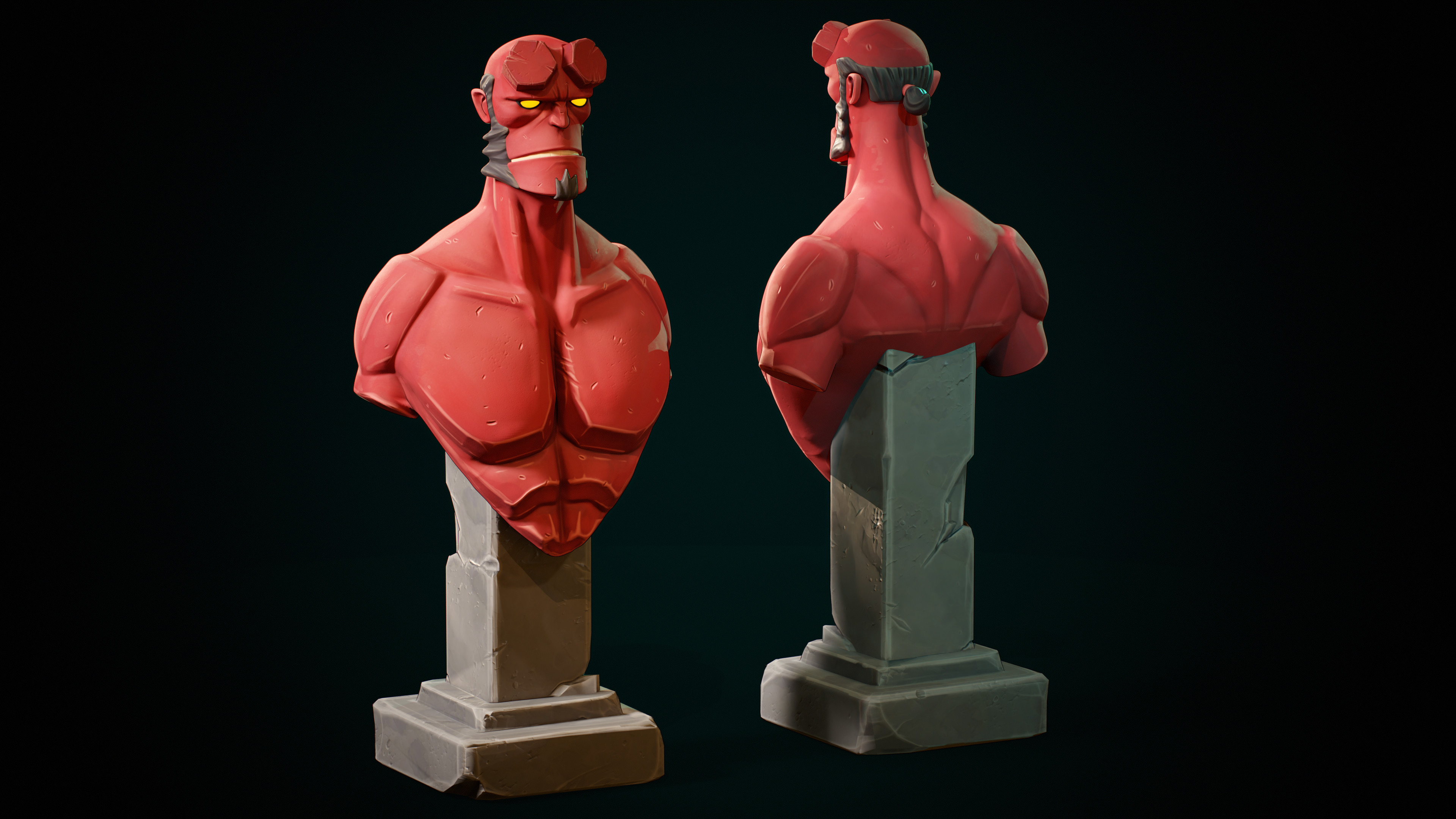 Ricardo Sánchez Moreira - Hellboy Stylized