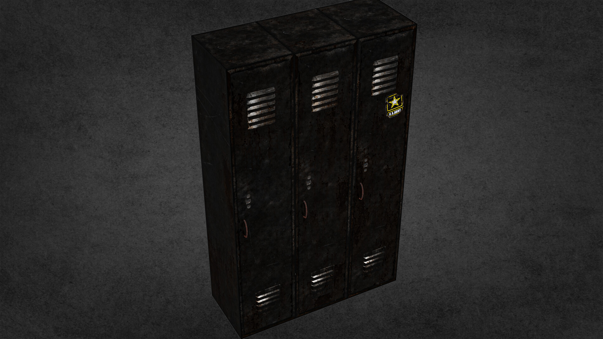 ArtStation - Rusty Metal Locker