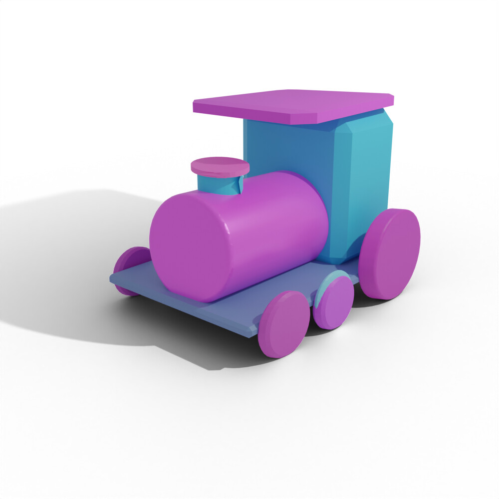 ArtStation - Tren 3D Low Poly