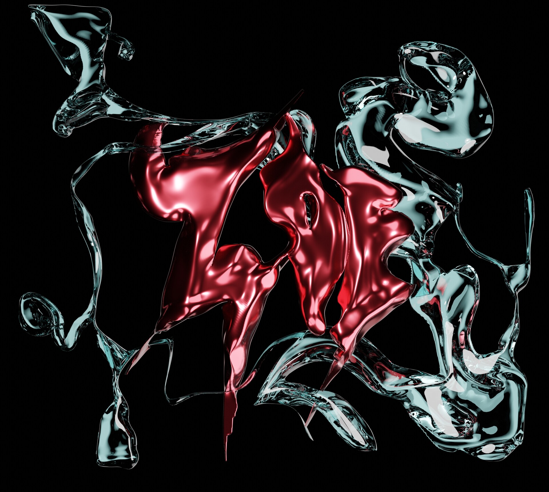 ArtStation - Liquid/Metallic Logo 'ZOE'