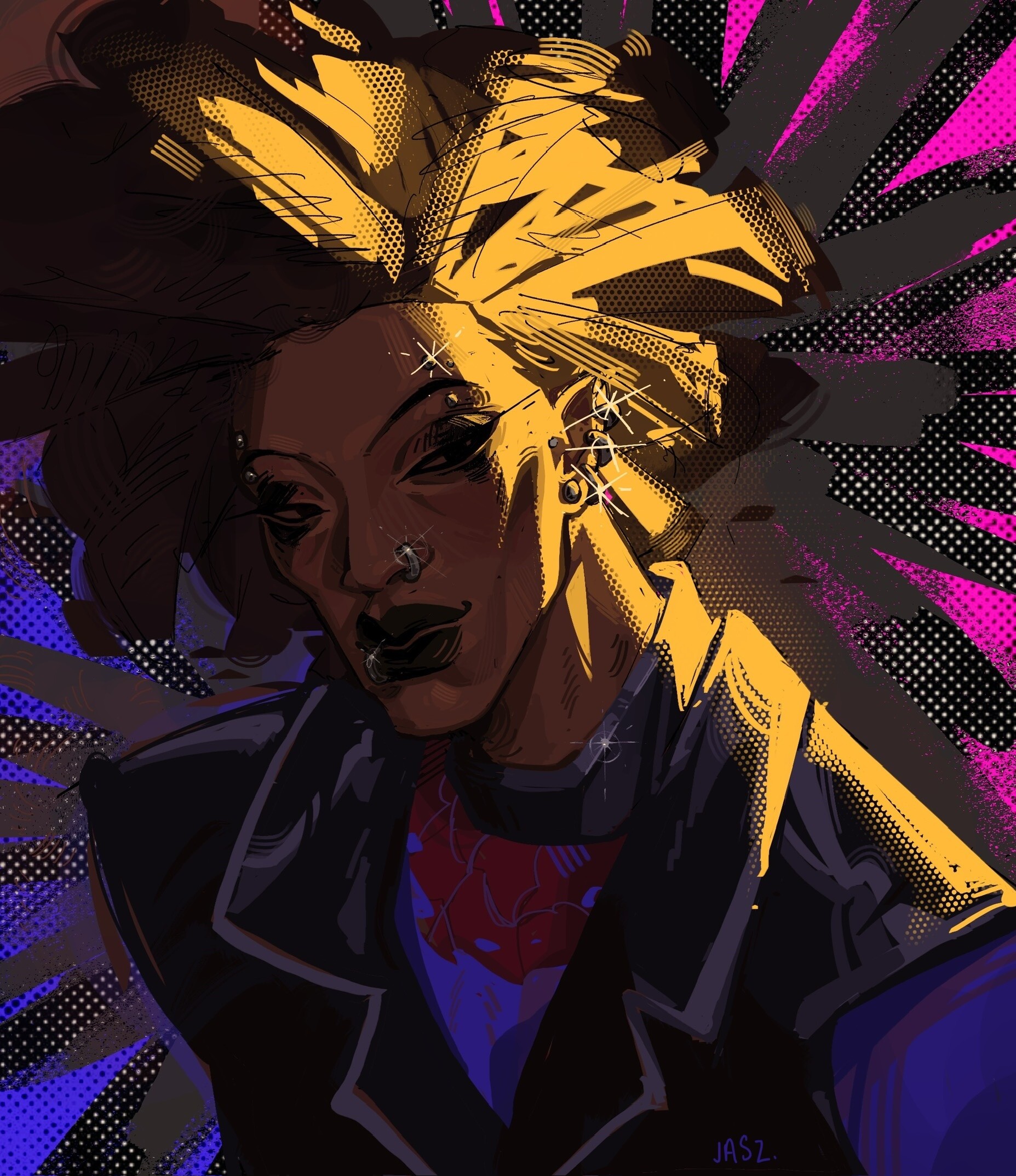 ArtStation - Spider punk hobie!!!!