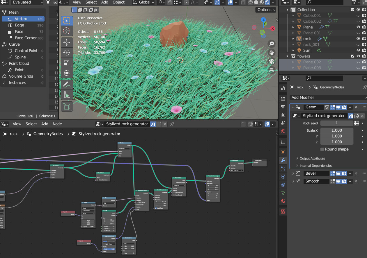 ArtStation - Yet Another Stylized Rock Generator