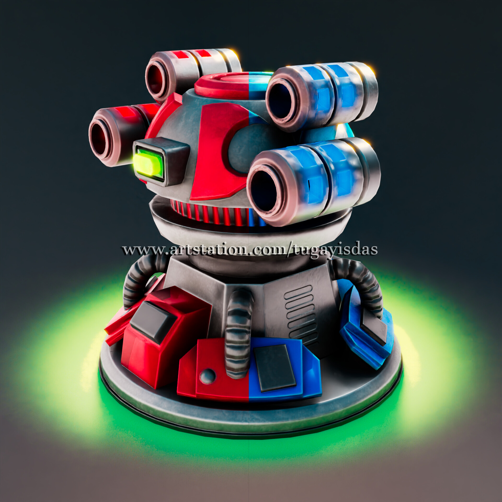 Yavuz Tugay Isdas - Cannon/Flame Towers and Cannon Base