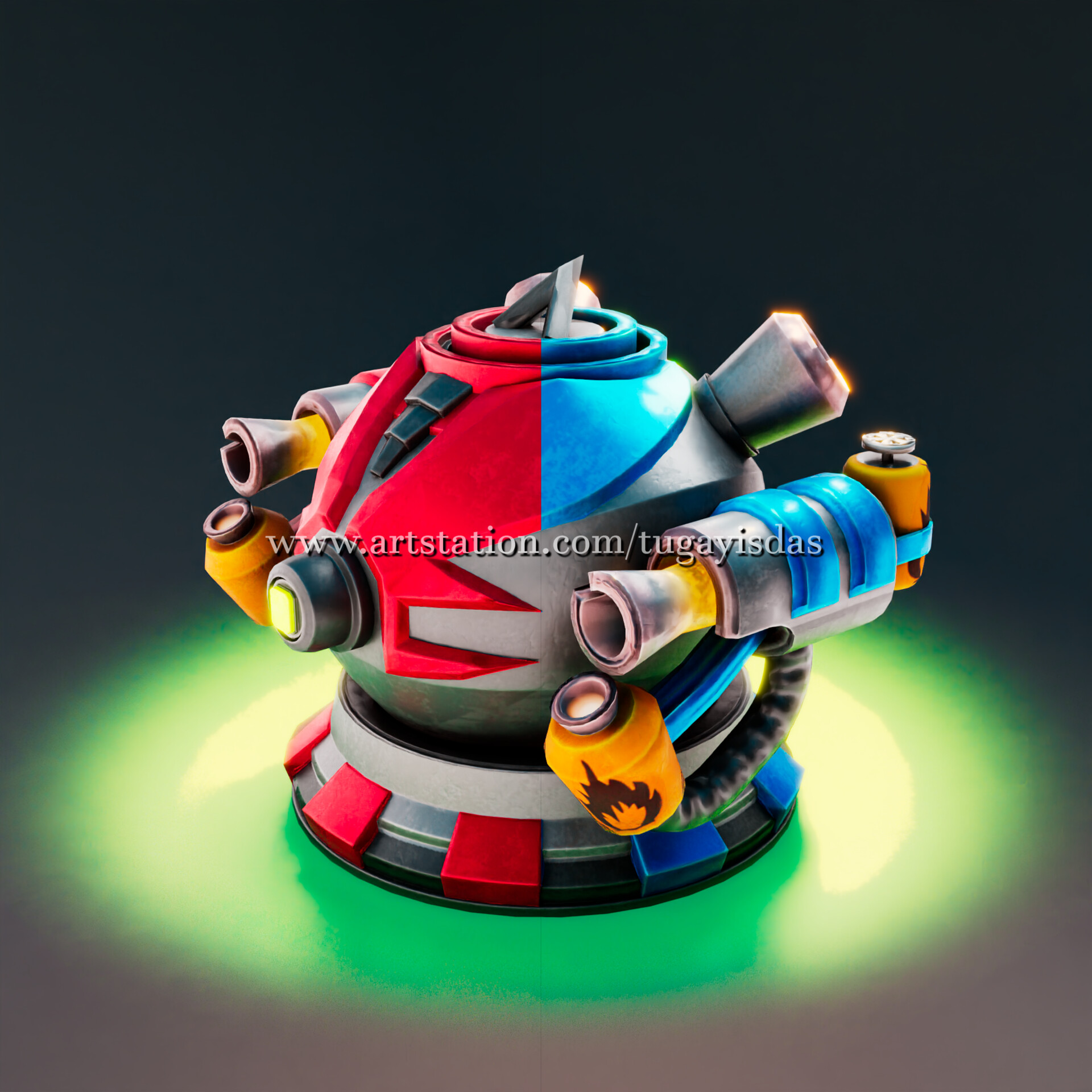 Yavuz Tugay Isdas - Cannon/Flame Towers and Cannon Base