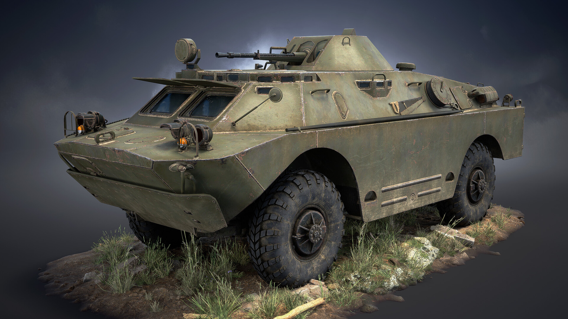 ArtStation - BRDM-2 Game 3D-Model