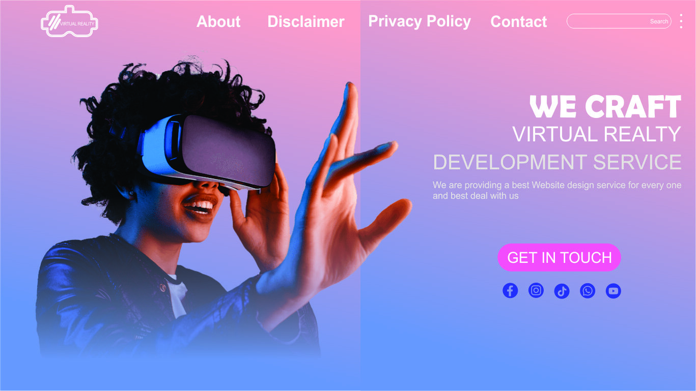ArtStation - Visual Reality Website UI Design