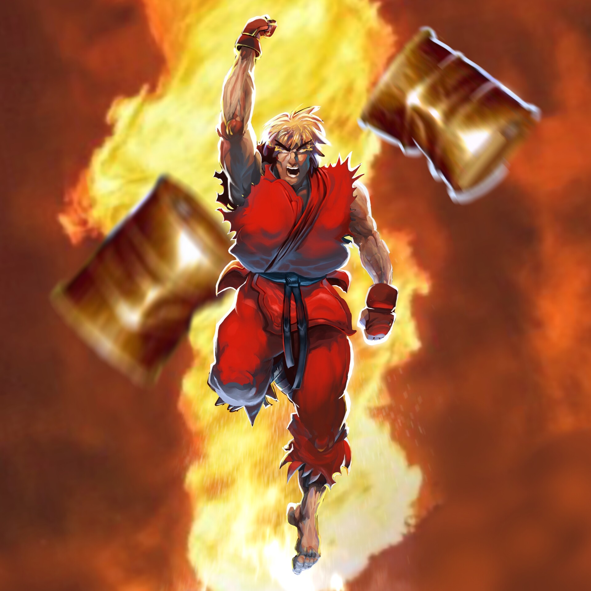 ArtStation - Ken Masters Shoryuken