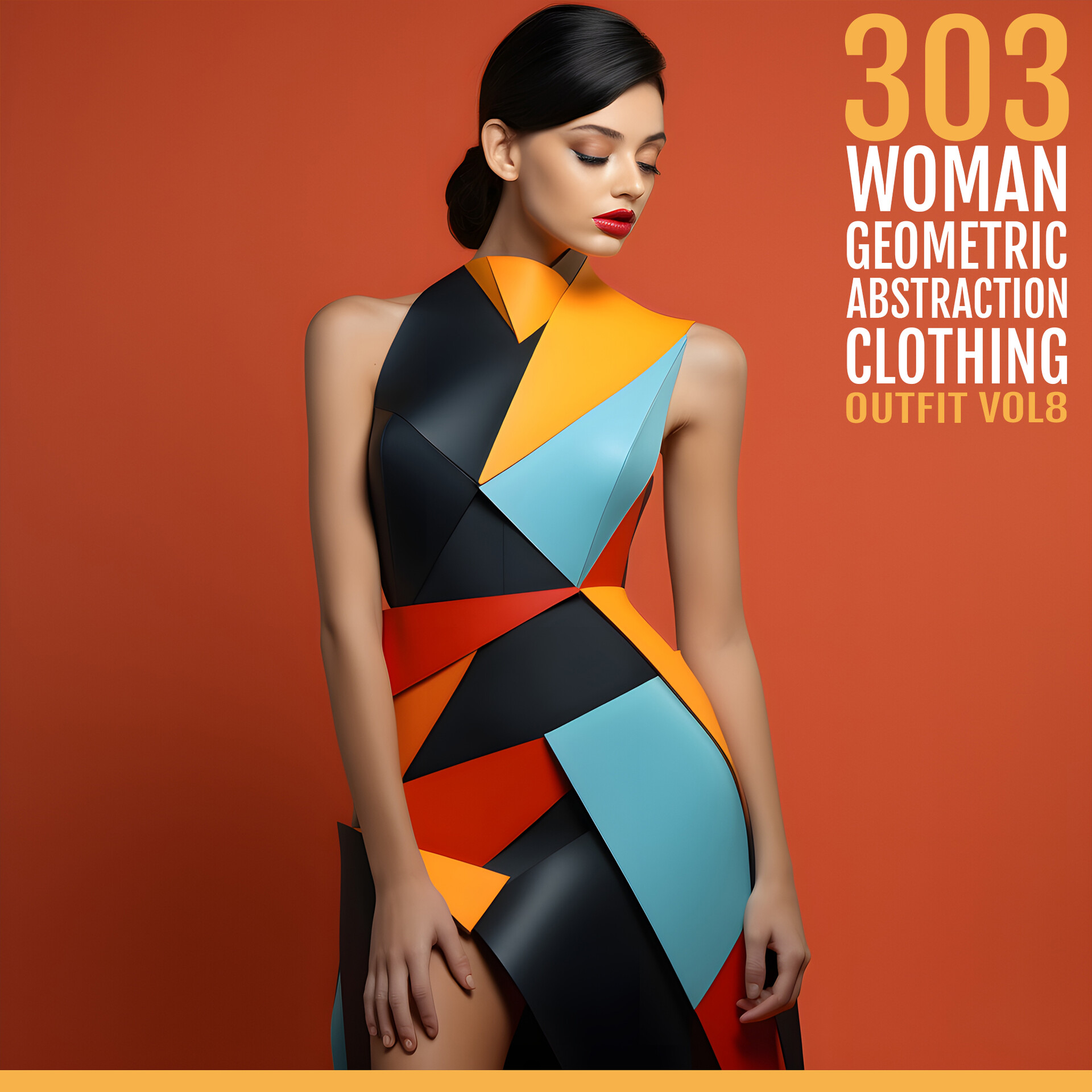 ArtStation - 303 Women's Geometric Abstraction Clothing VOL08