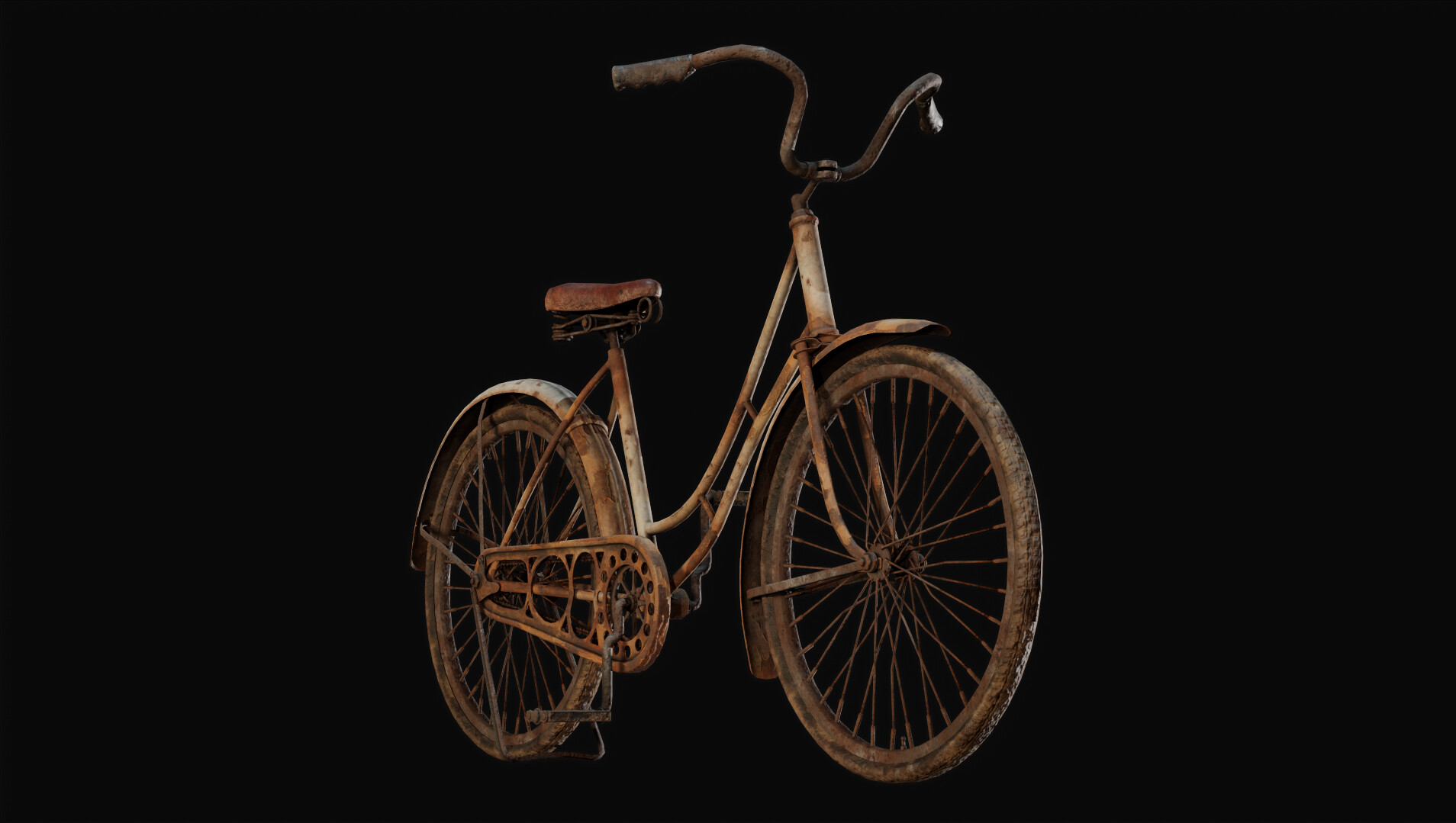 ArtStation - Old Rusty Bicycle