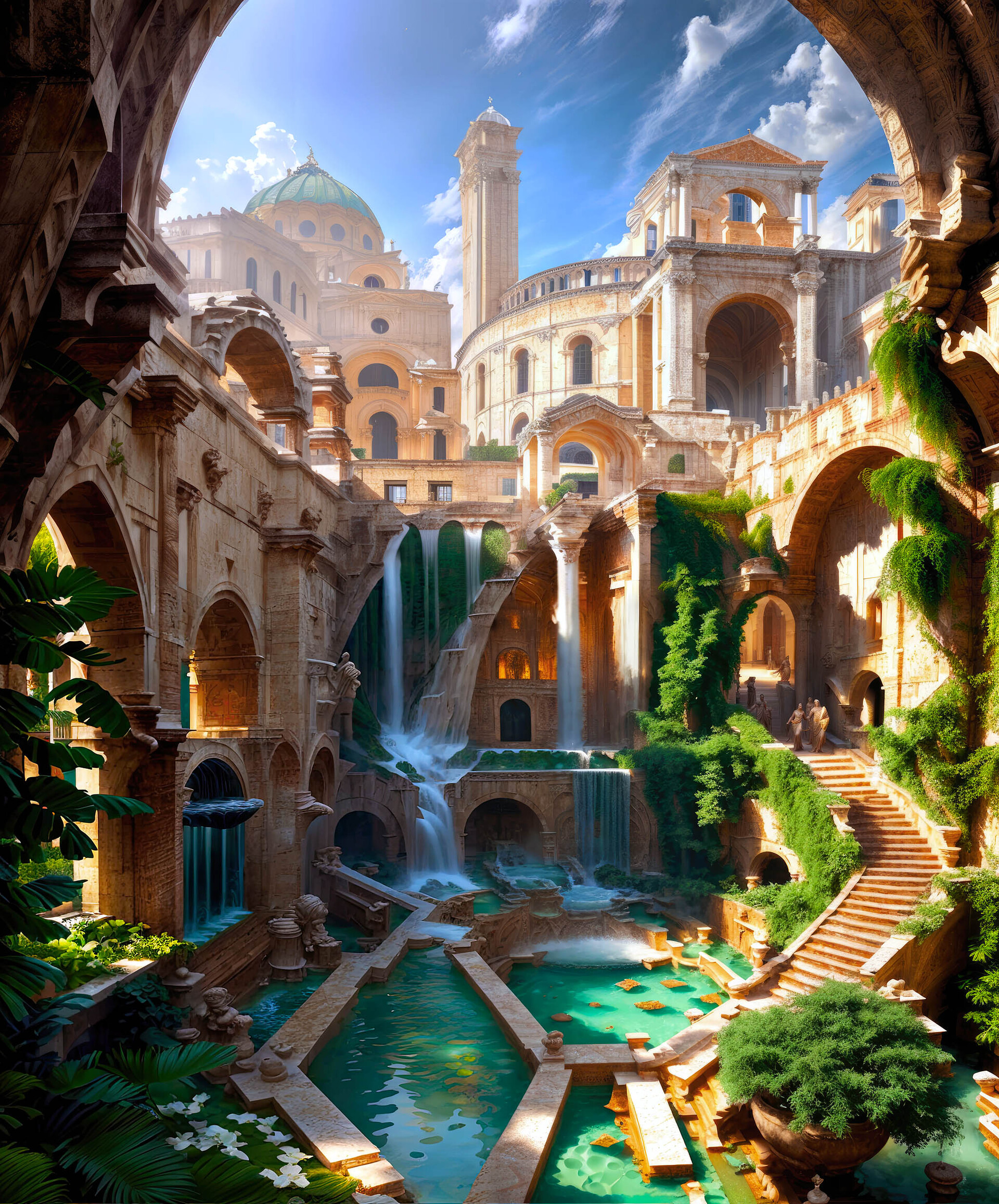 ArtStation - Baths of Aurelium