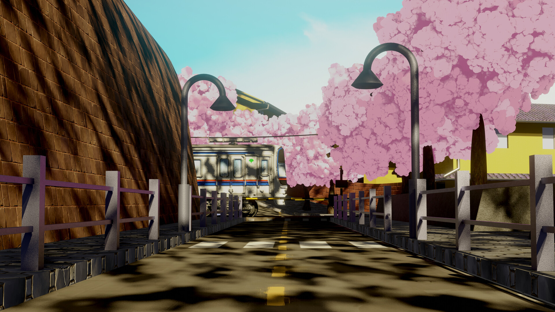 ArtStation - Japan street (EEVEE)|Game Level|Animated Loadscreen