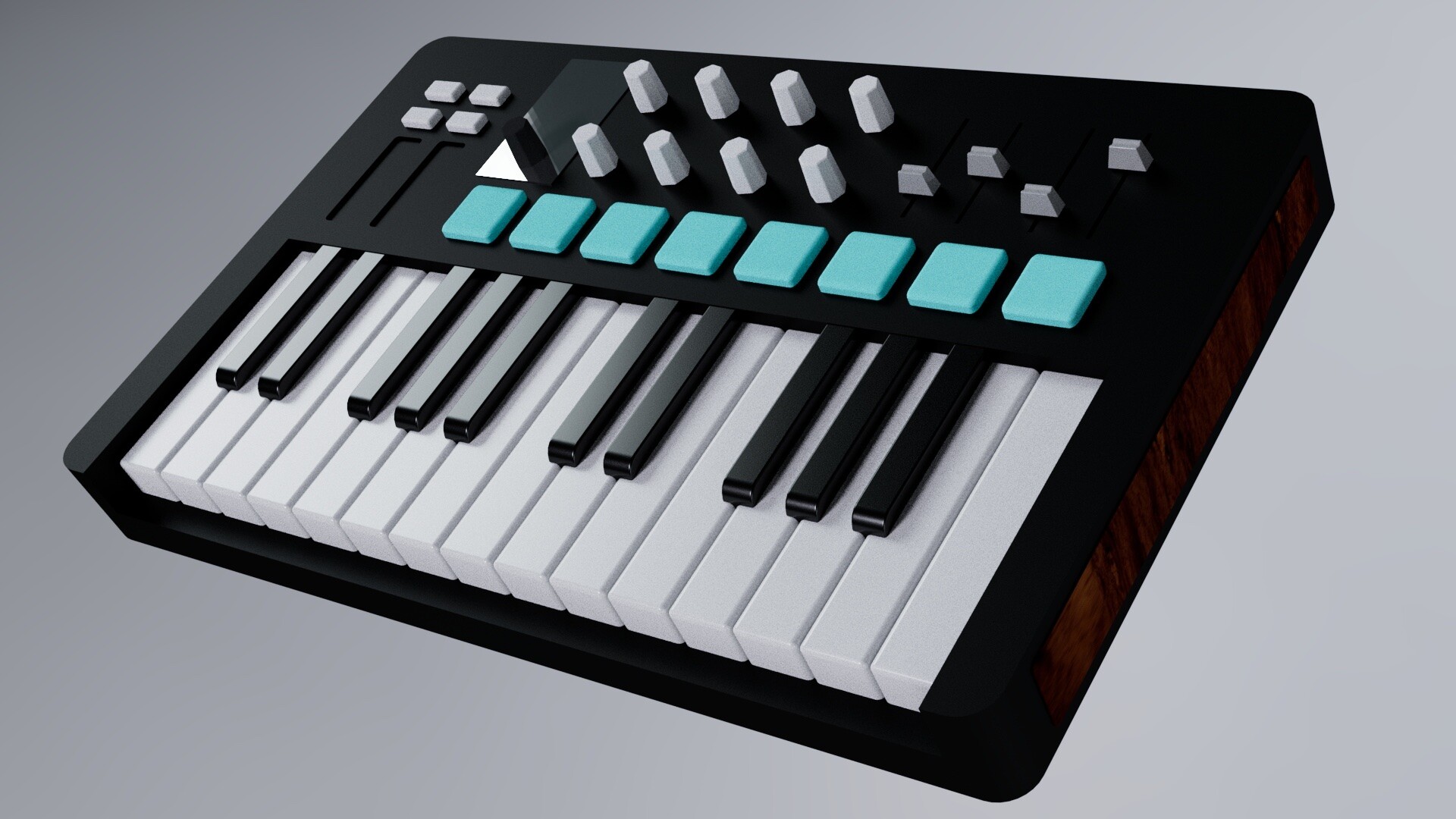ArtStation - MIDI keyboard 3D model | Maya