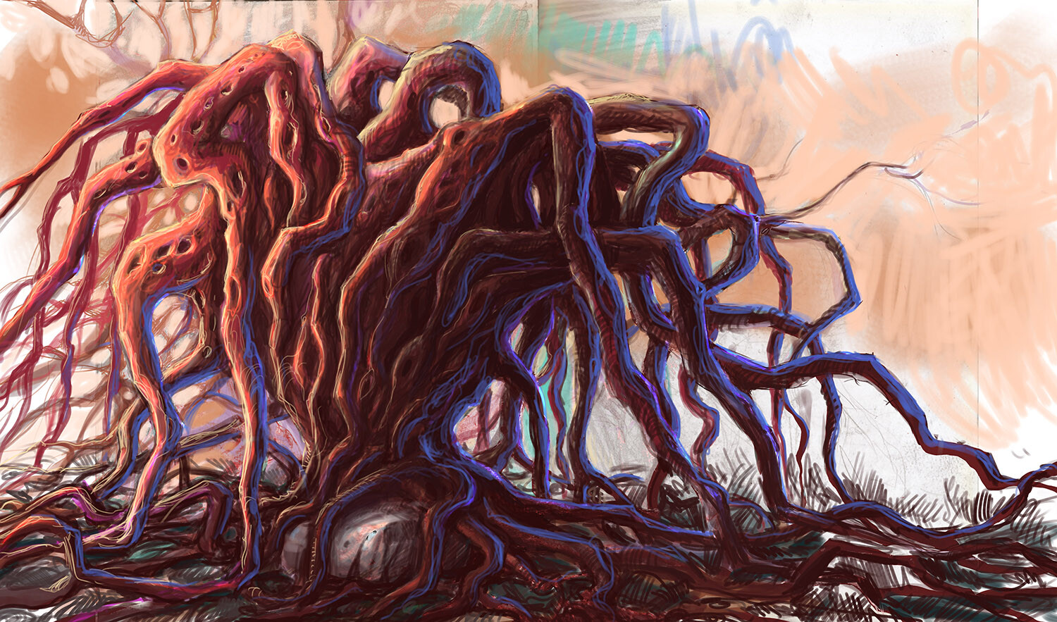 Octopus Tree Art