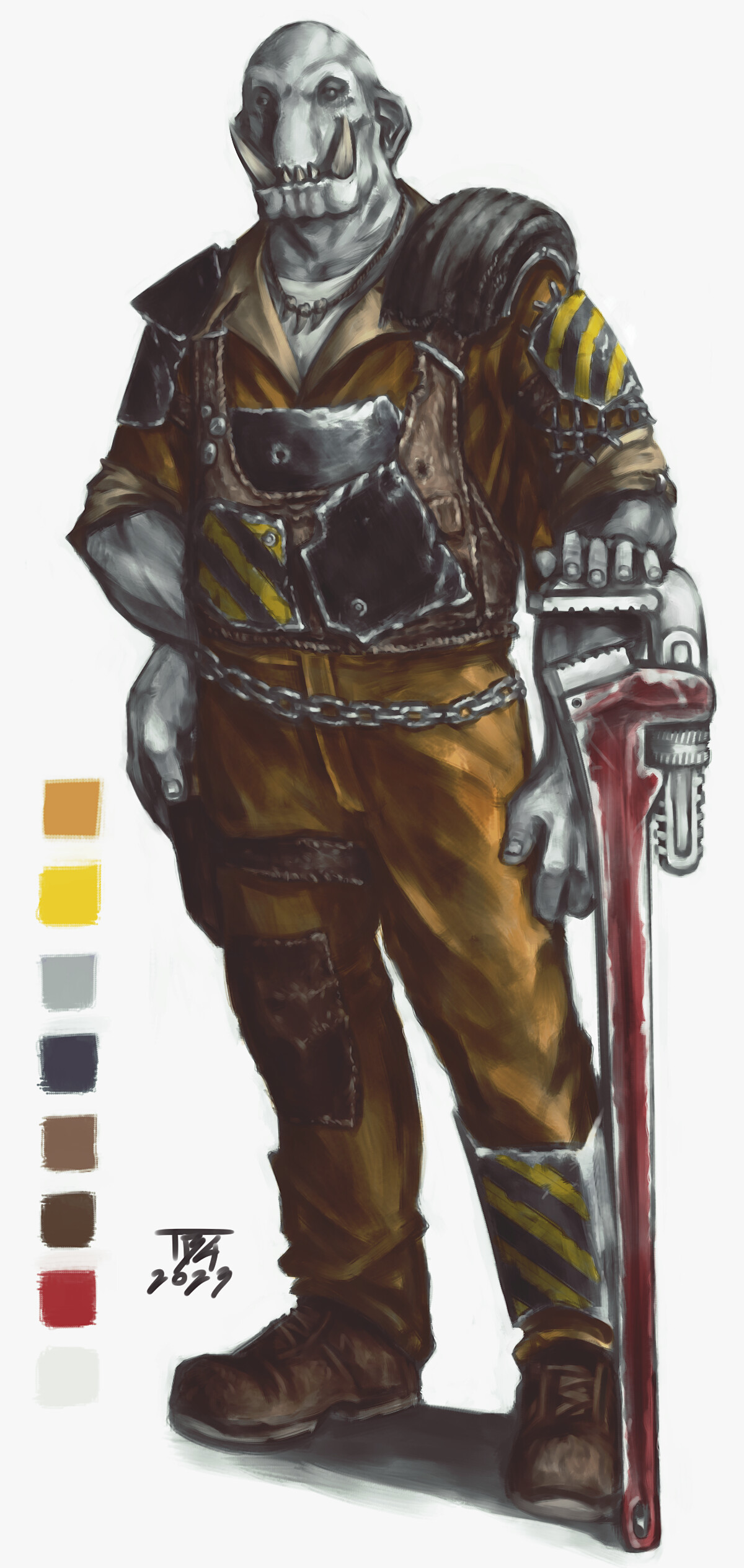 ArtStation - Commissioned Artwork | Krotok, Sheriff of Coldcore