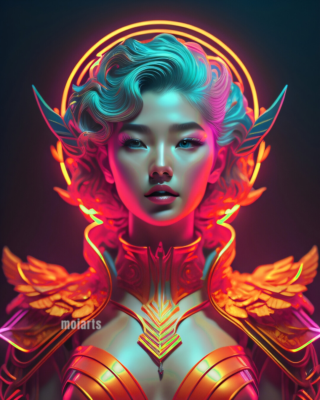 ArtStation - Asian Cyberpunk Princess