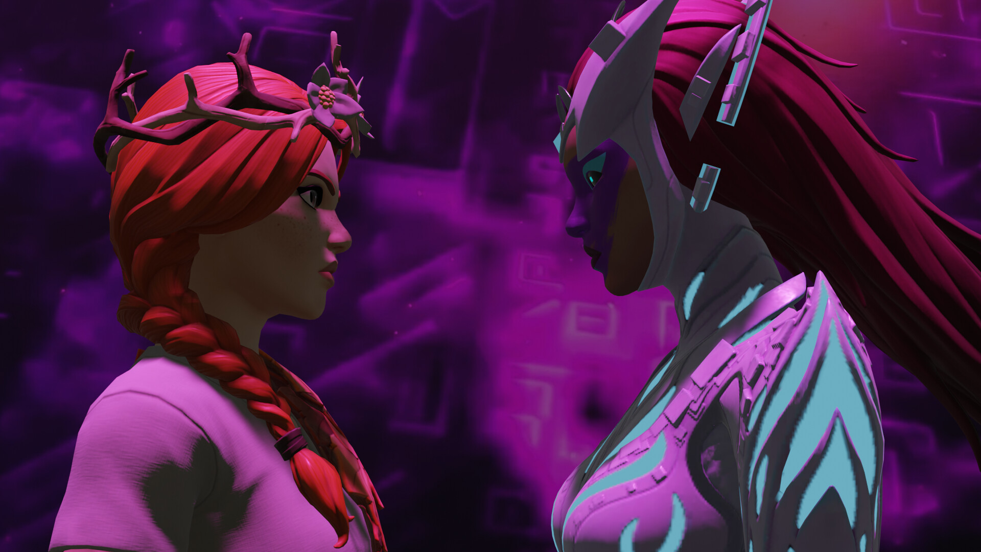 ArtStation - Autumn Queen vs Cube Queen