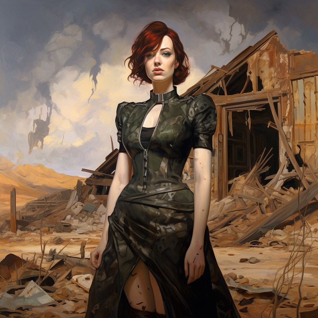 ArtStation - Post Apocalyptic Christina Hendricks As A Widowed ...