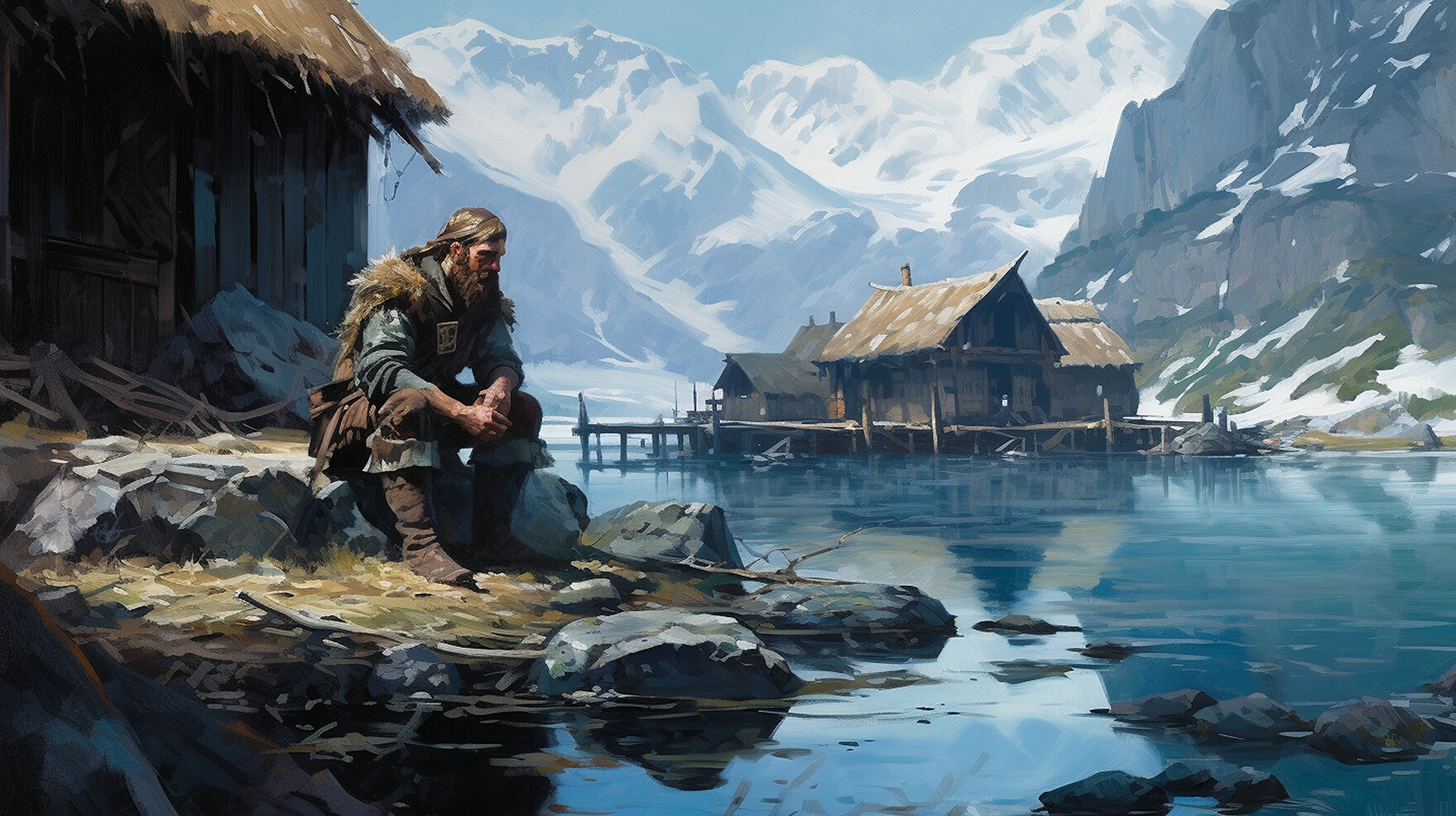 NordicForge - Silent Reflection: Othgard Settler's Contemplation