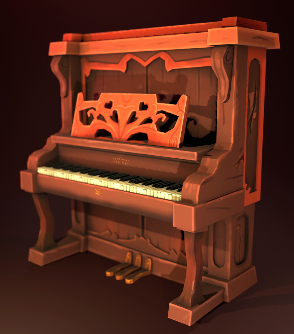 ArtStation - Saloon Piano