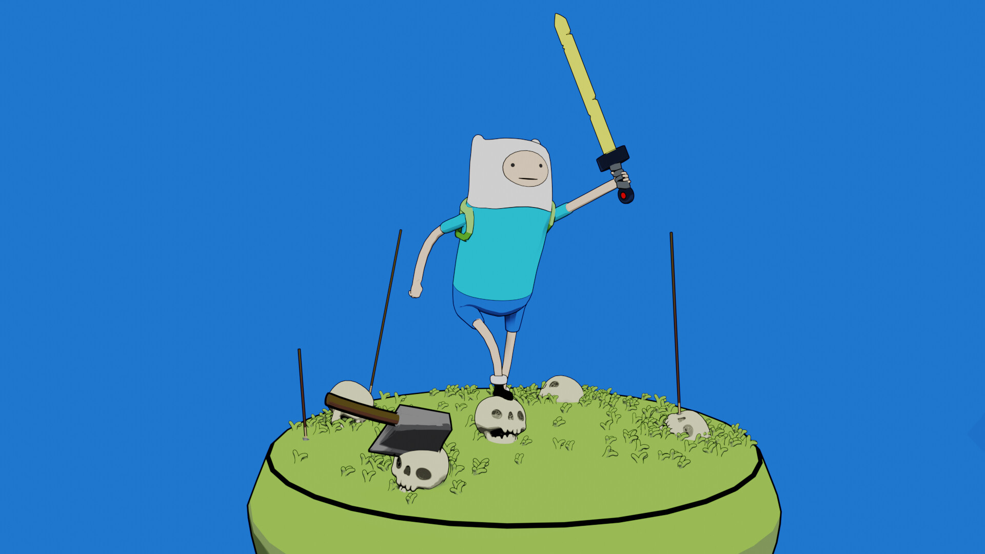 Finn The Human Fighting