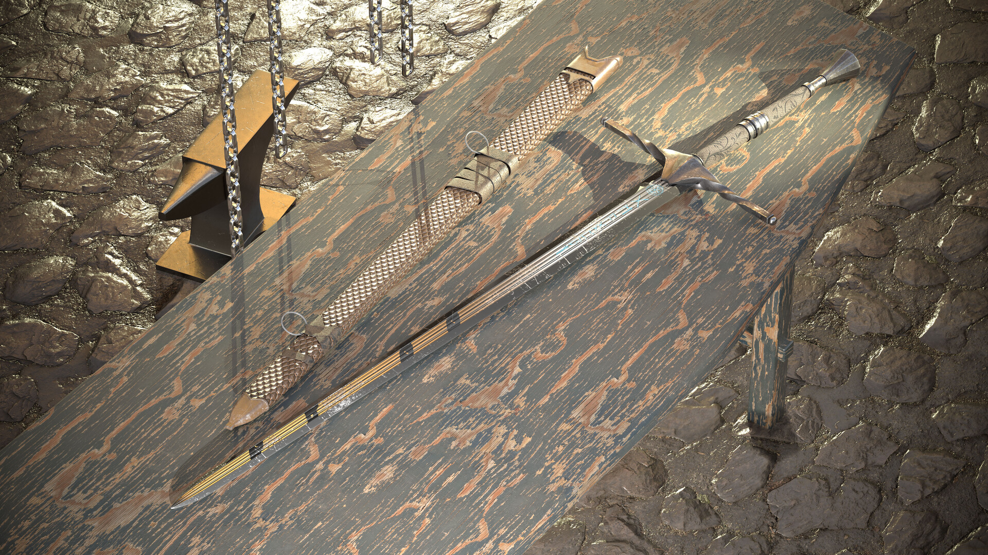 ArtStation - Witcher Silver Sword