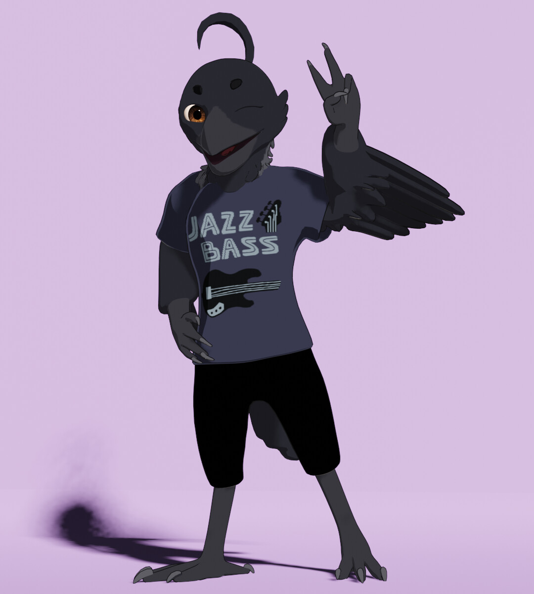 ArtStation - Crow Fursona Model