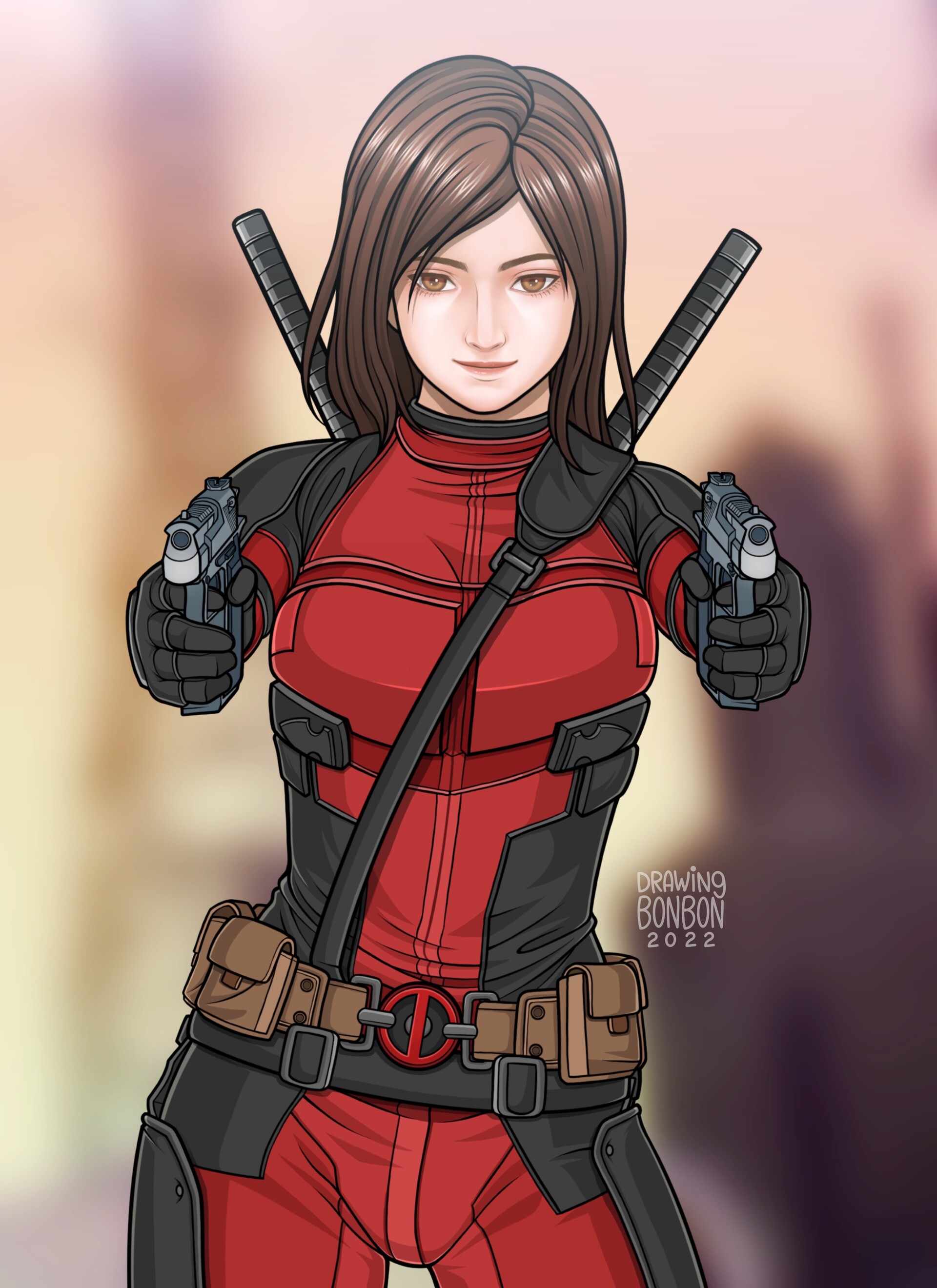 Lady Deadpool Drawing