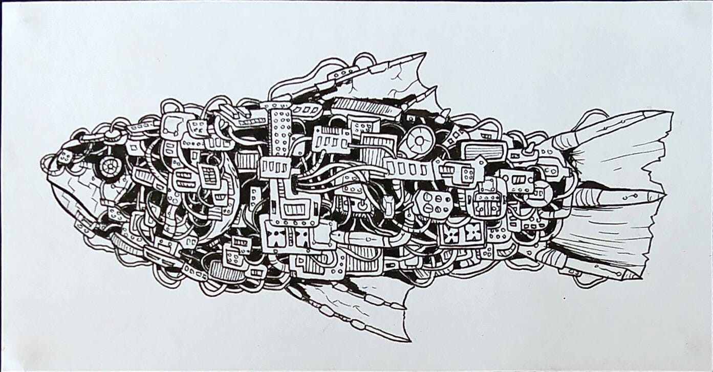 ArtStation - mechanical x Fish concept