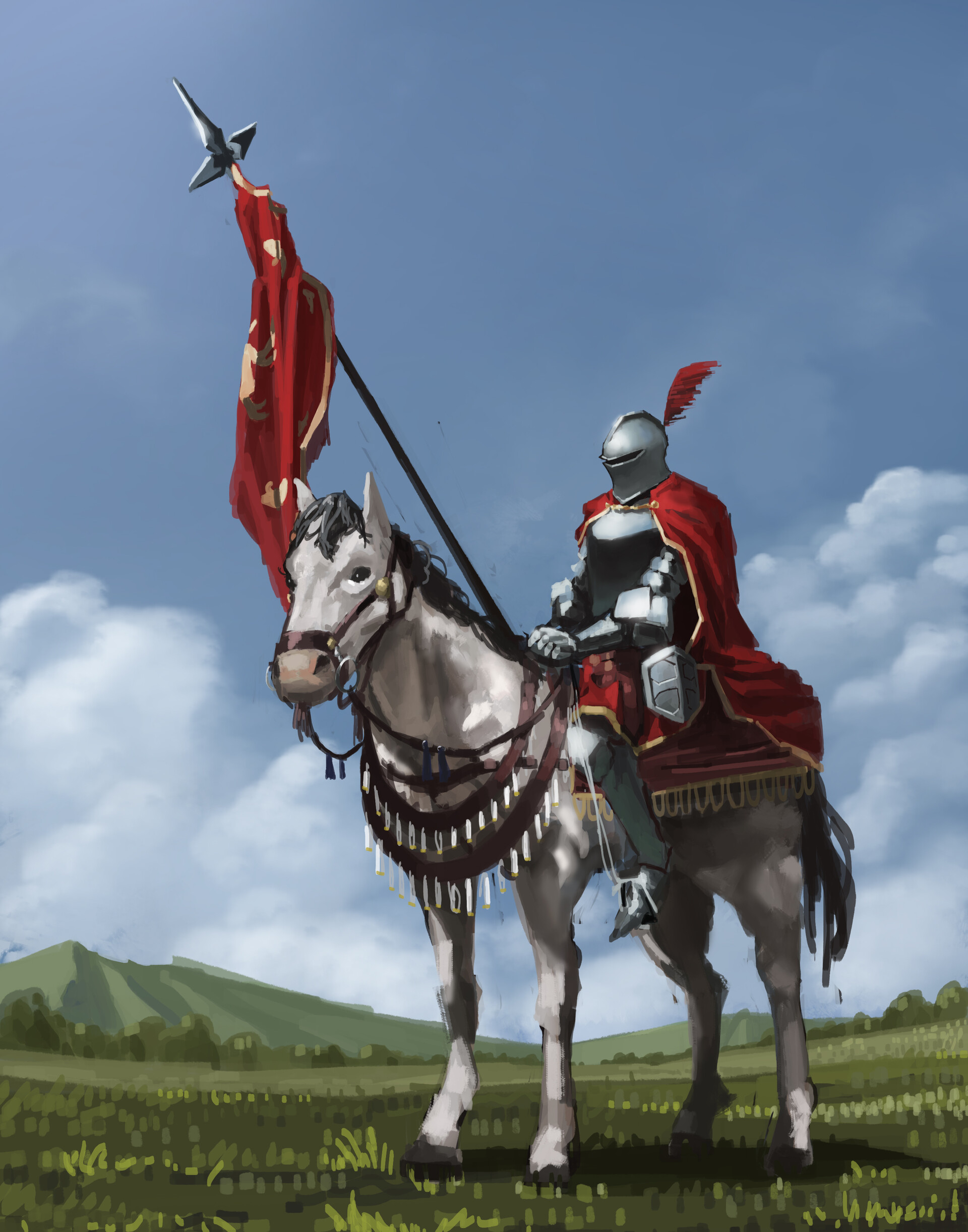 ArtStation - a mounted soldier