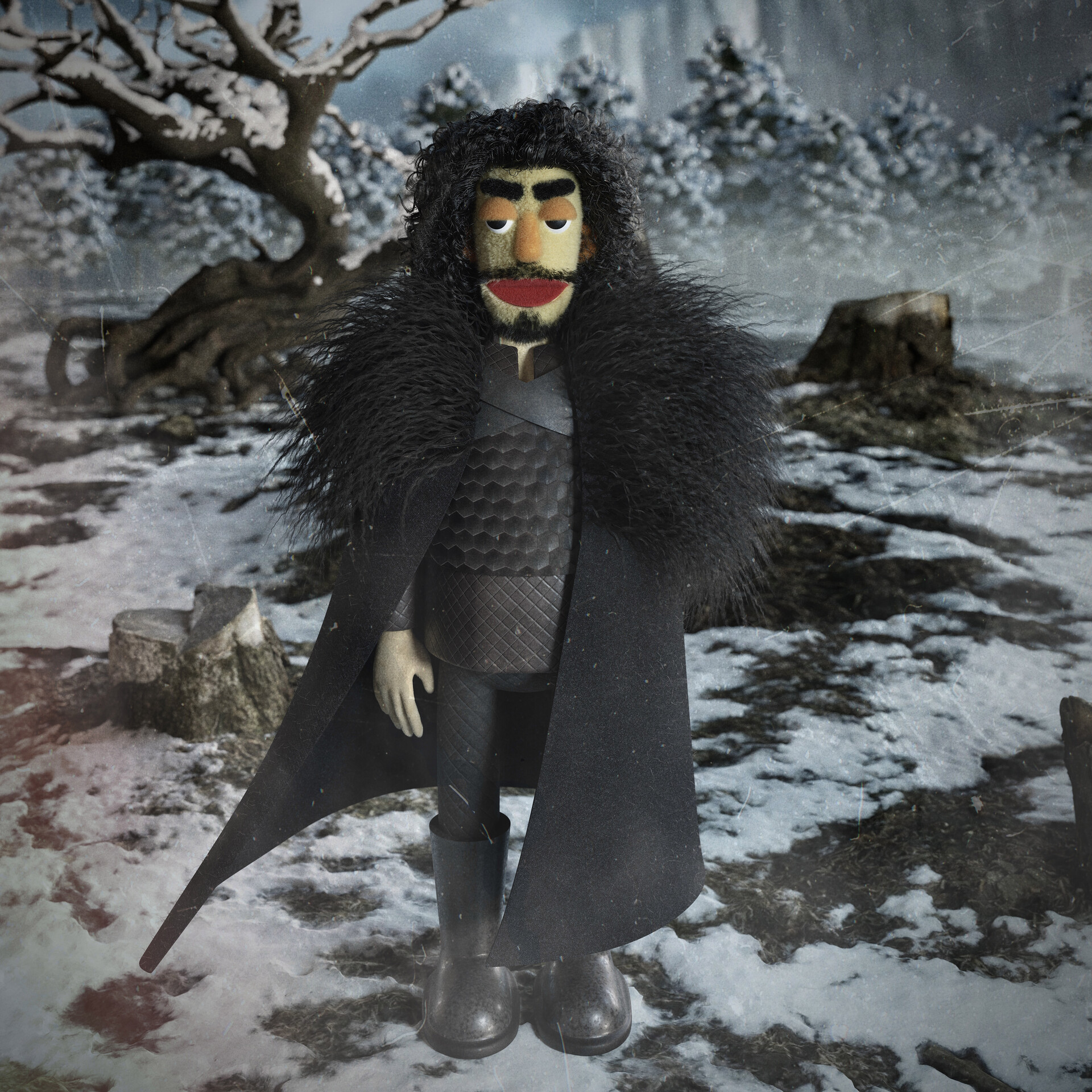 ArtStation - Muppet of John Snow