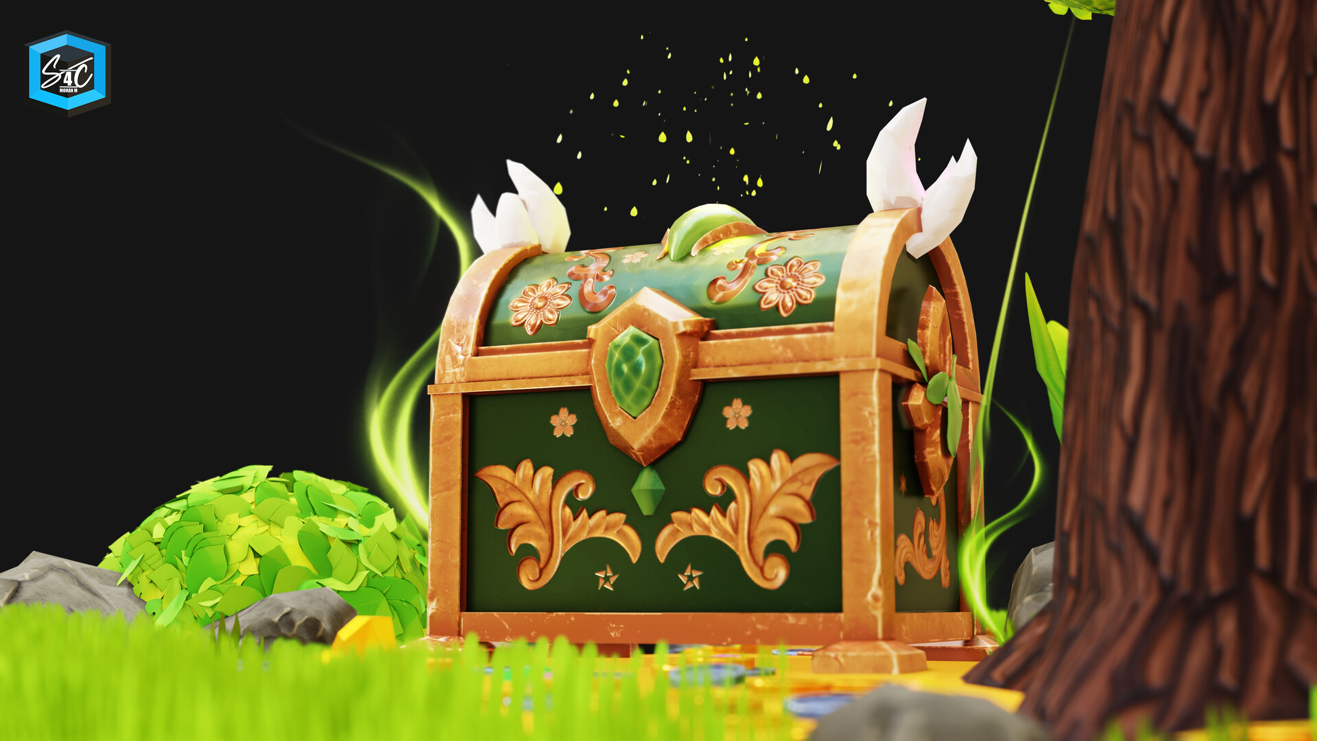 Mohan M - Stylized Treasure Chest - Free asset