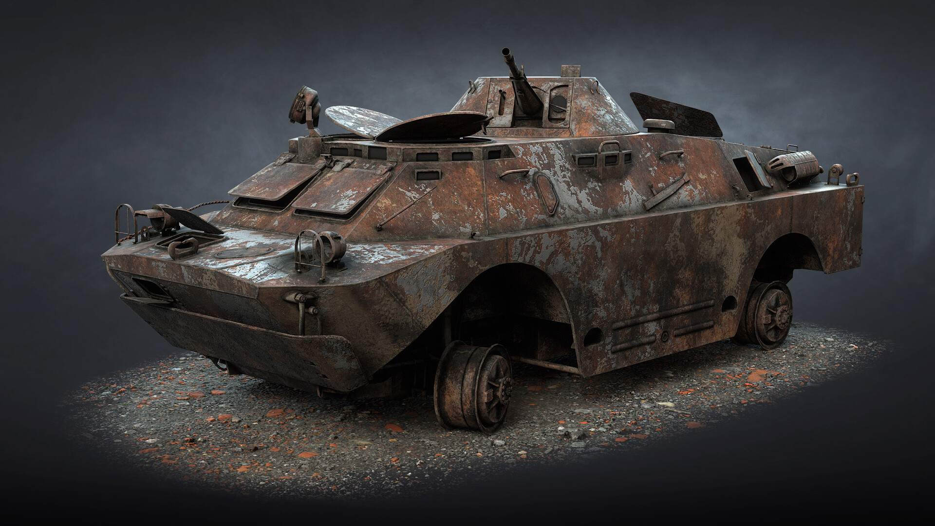 Serhii Ryzhkov - BRDM-2 Game 3D-Model