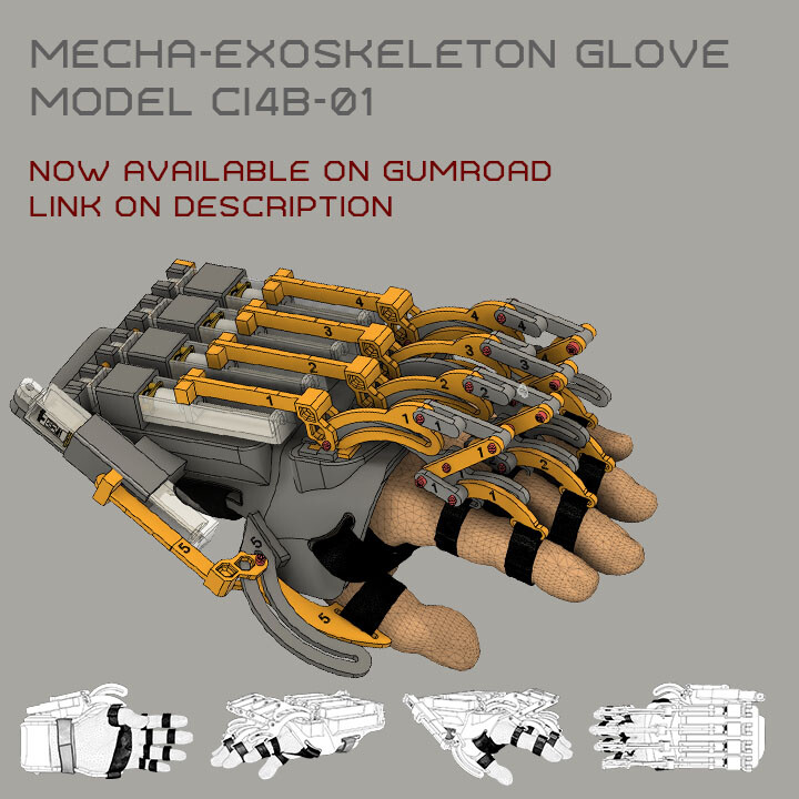 ArtStation - The MECHA-Exoskeleton Glove