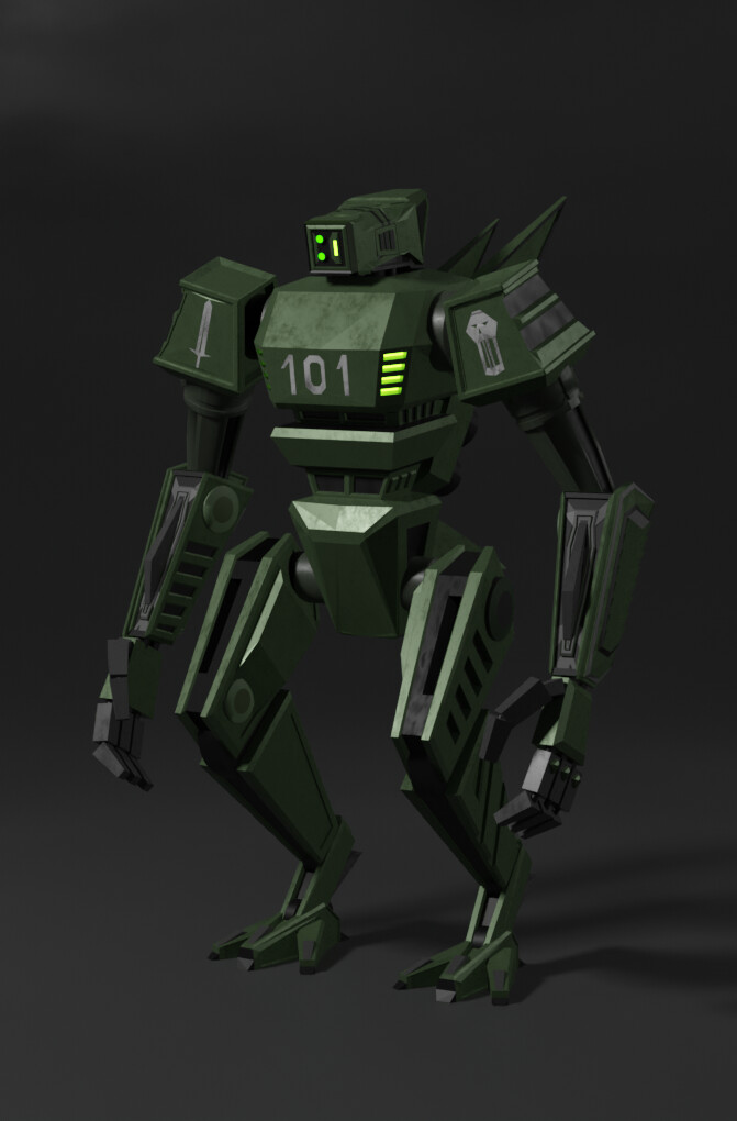 ArtStation - combat mech concept