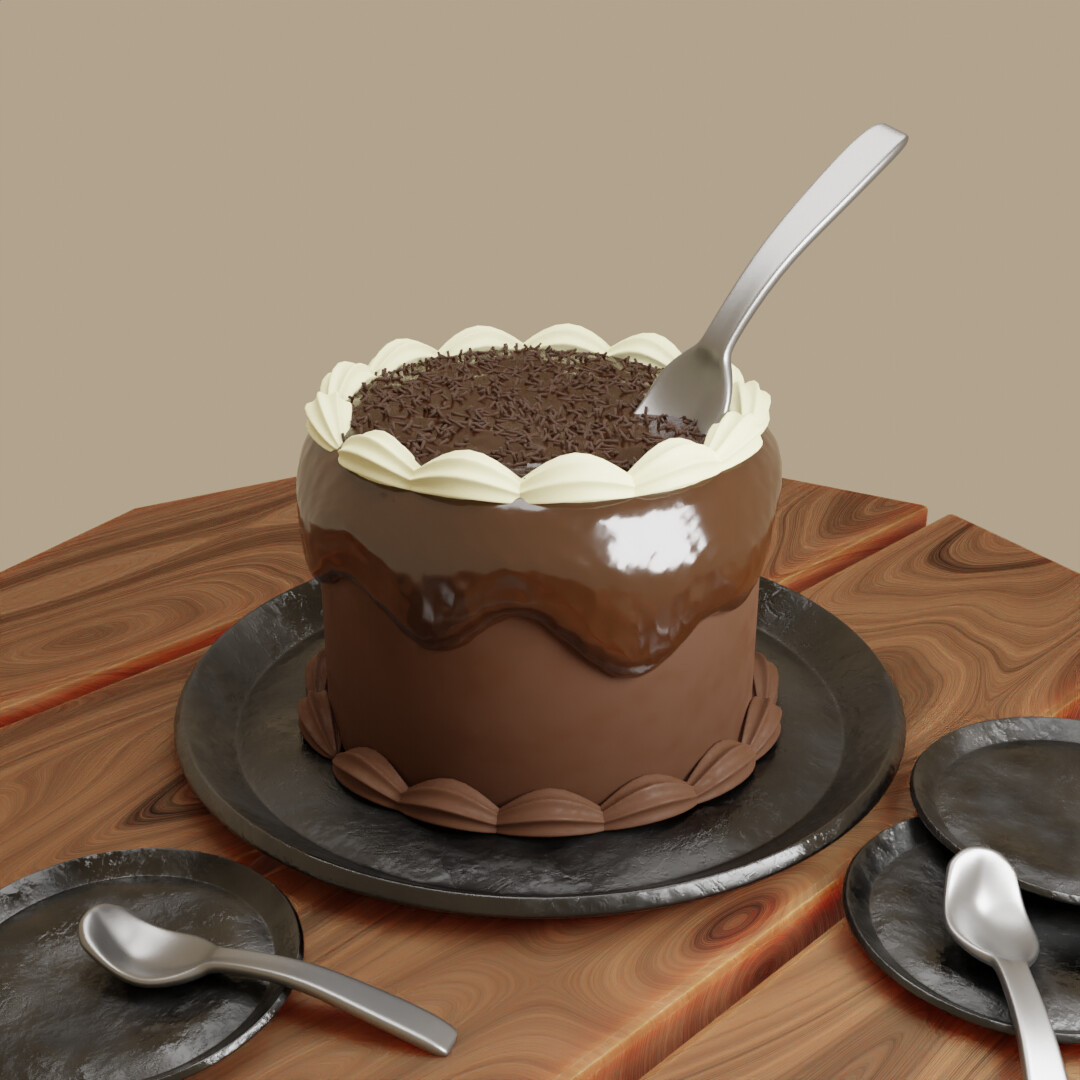 ArtStation - Chocolate Cake