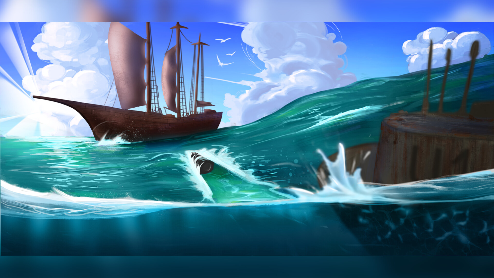 ArtStation - "The Fisherman: A Codfish Tale" Illustration